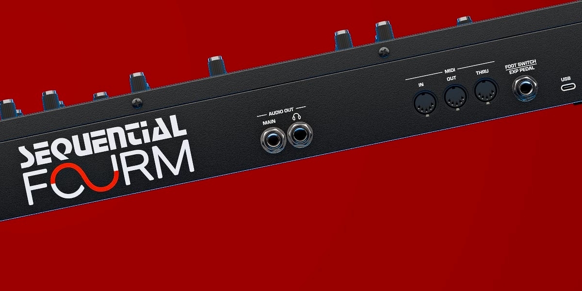 Sequential Fourm – Nouveau synthétiseur analogique 4 voix chez SonoVente - SonoVente.com