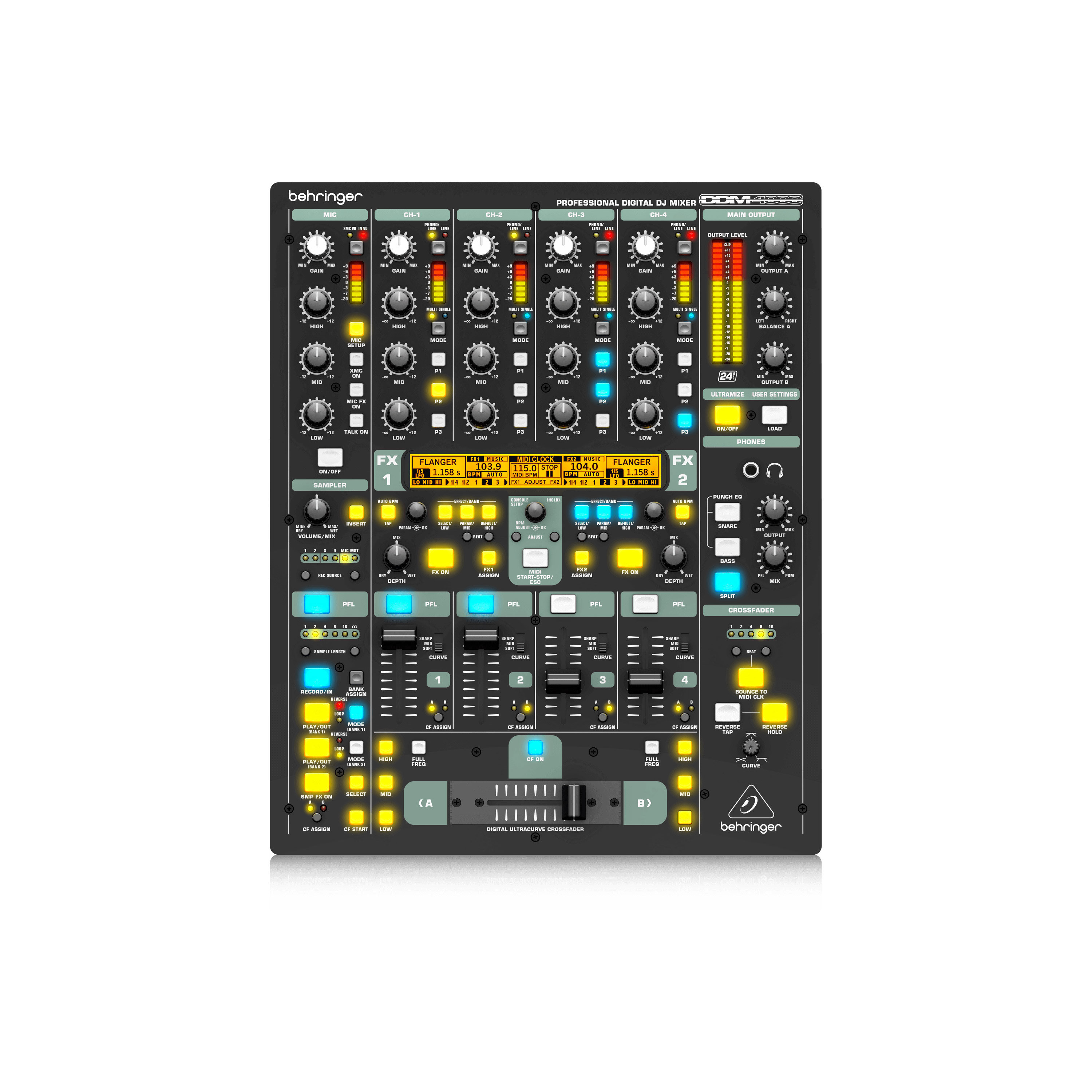 Behringer DDM4000 - DJ-mixer SonoVente.com - nl
