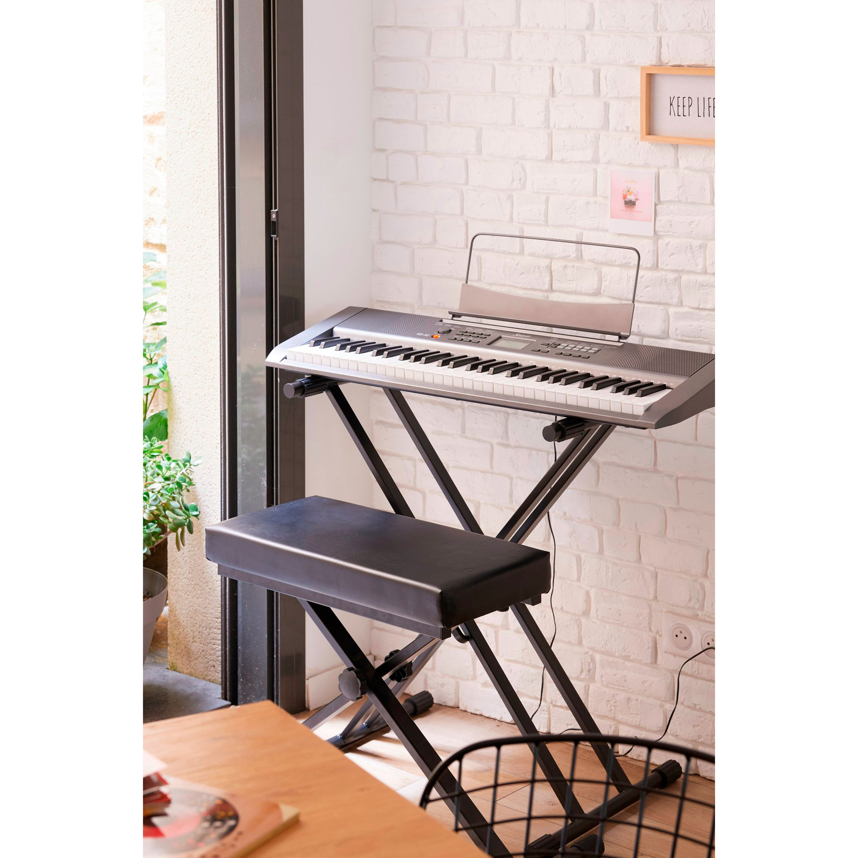 Shiver Stand clavier en X à double embase - Toetsenbordondersteuning ...