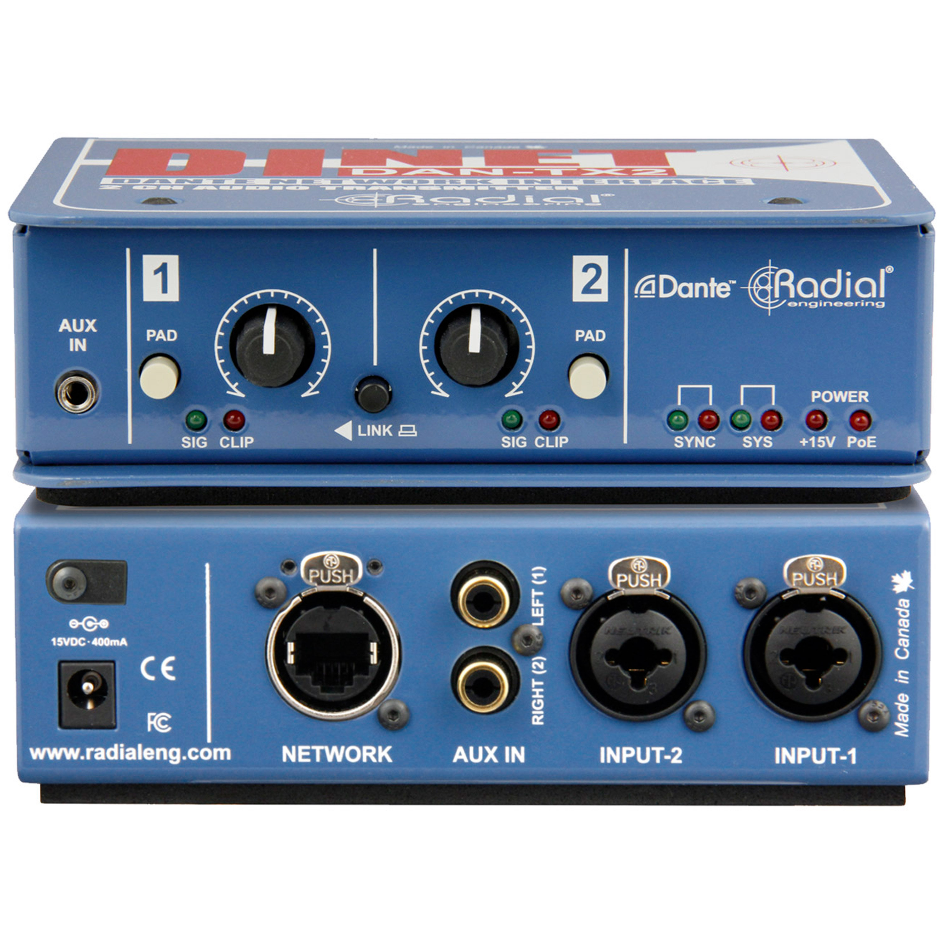 Radial Di Net DAN TX2 - Directe box (DI) SonoVente.com - nl