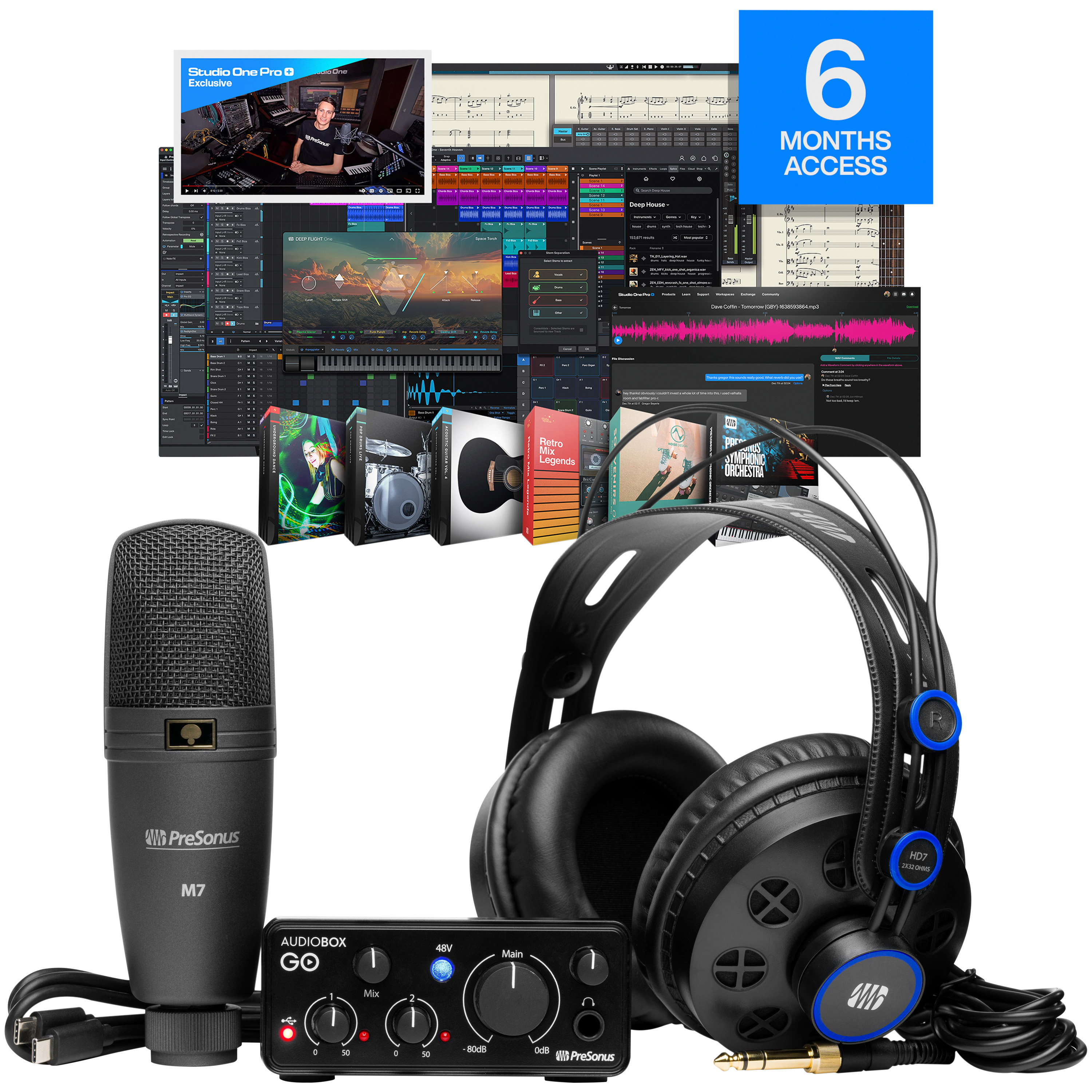 Presonus AudioBox GO Creator Bundle - Pack MAO SonoVente.com