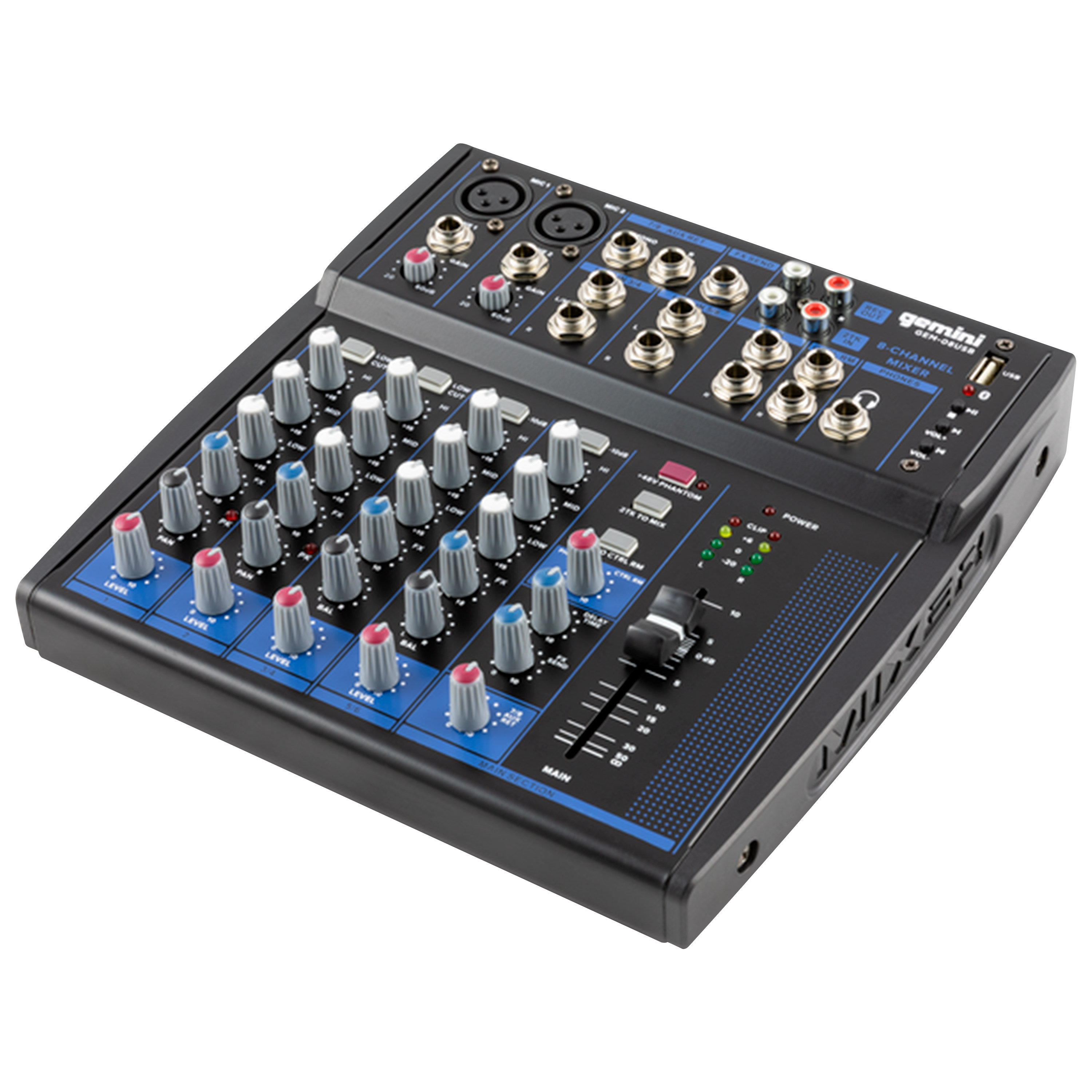 Gemini GEM-08USB - Console de mixage analogique SonoVente.com