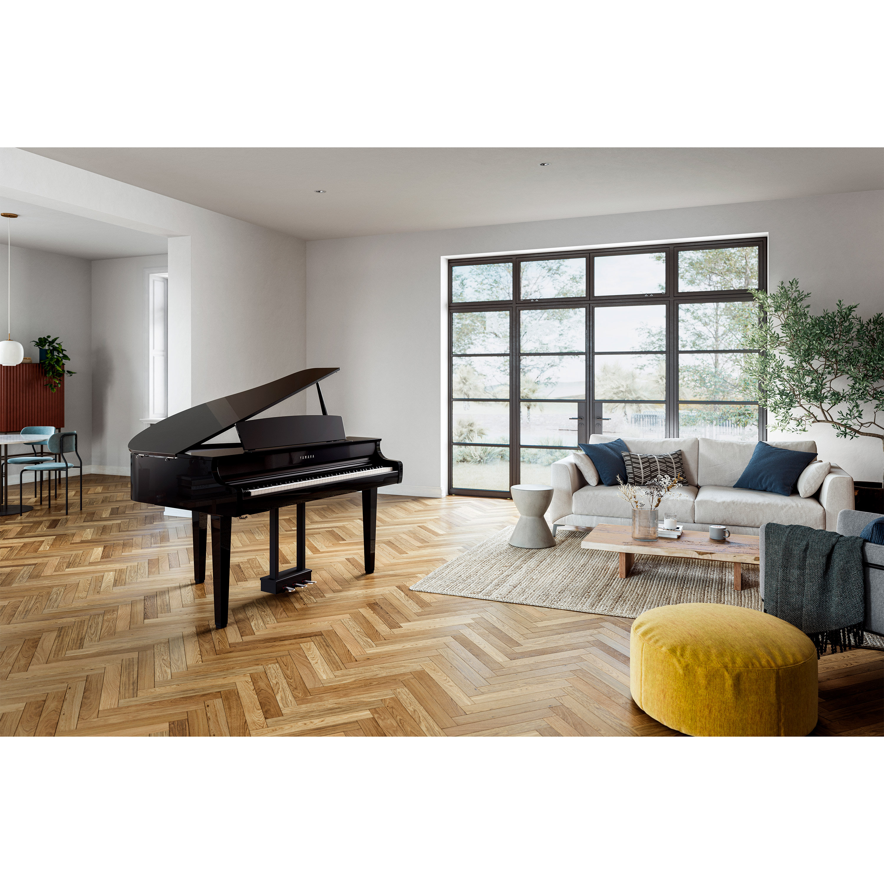 Yamaha CLP-865 GP BK Grand Piano Polished Ebony - Piano meuble ...