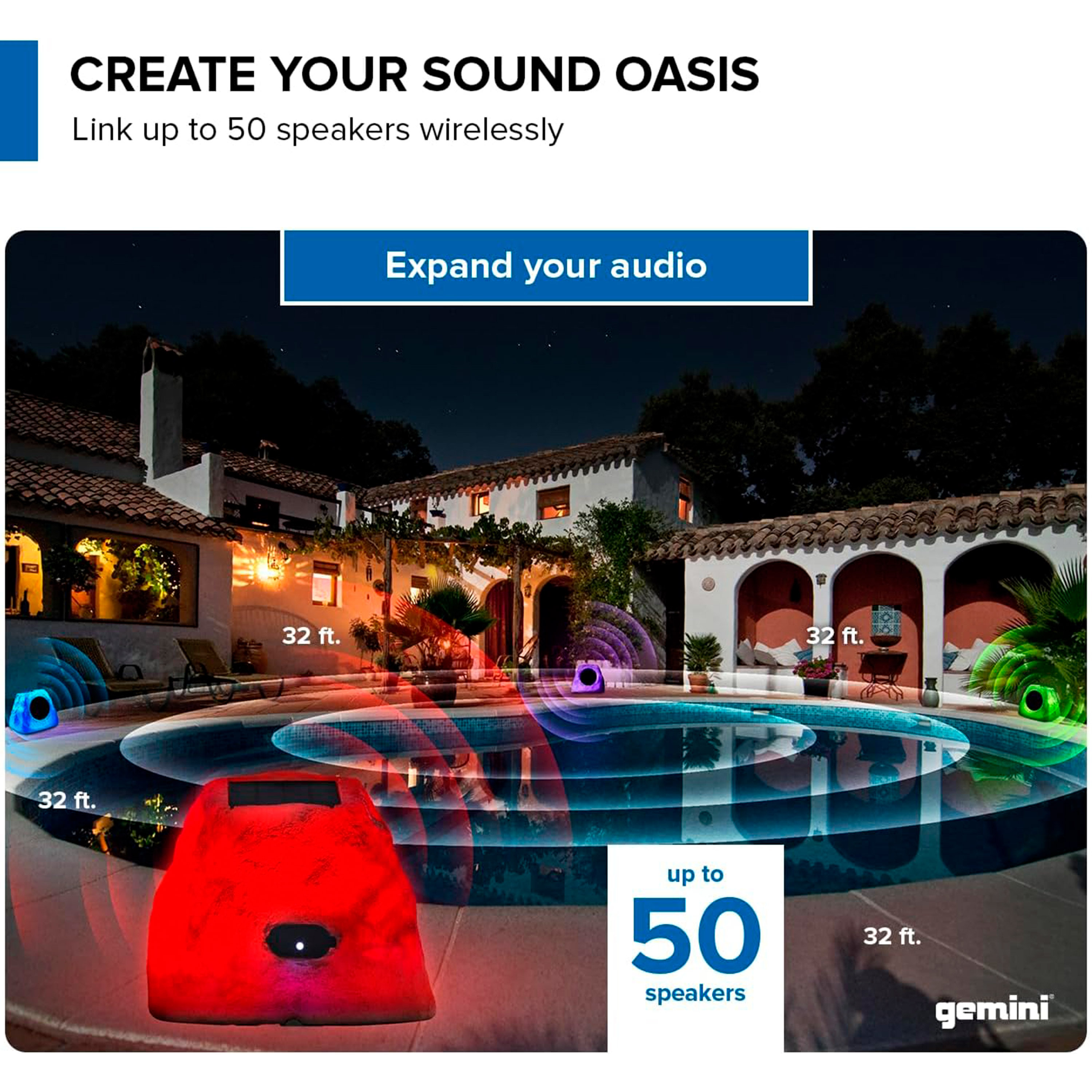 Gemini GHRK 500 LTMS PR Rock Speakers (la paire) - Enceintes d ...