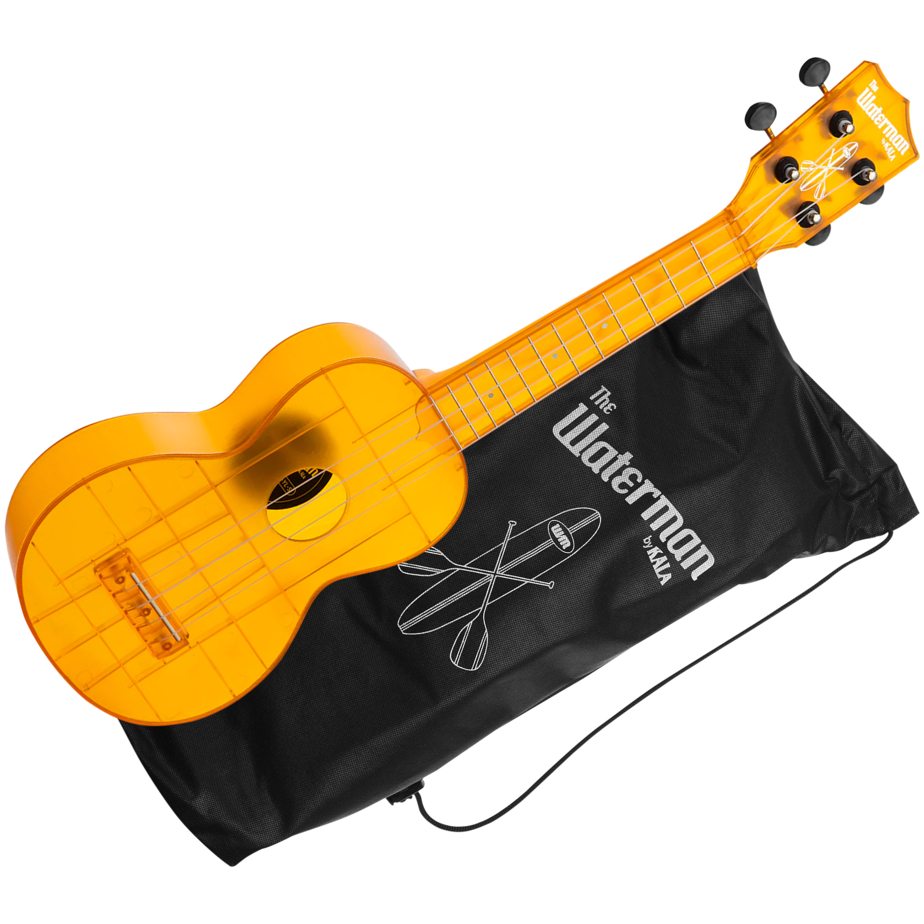 Kala Waterman Soprano Amber Yellow Transparent - Ukulélé SonoVente.com