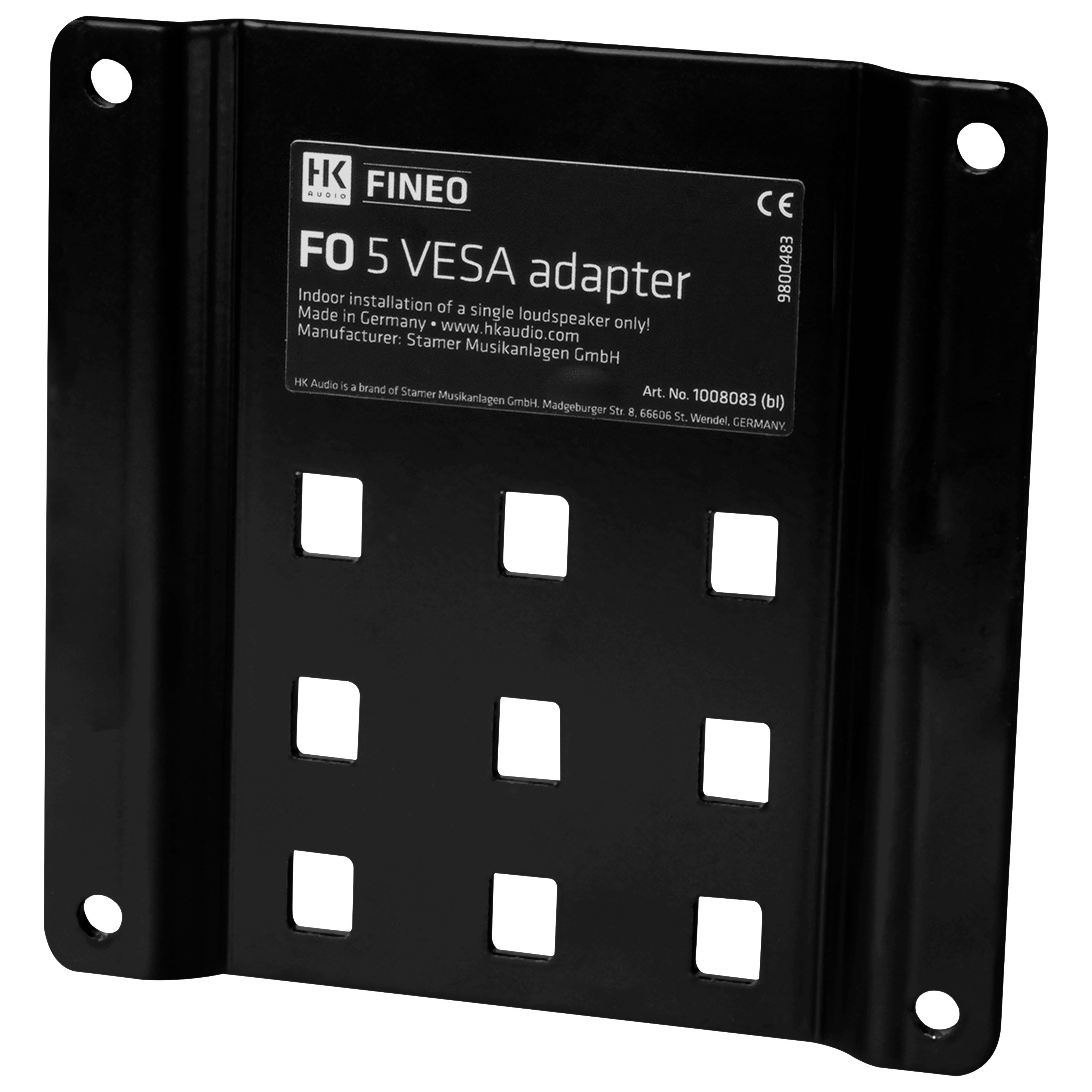 HK Audio Plaque d'adaptation AP FO5 - Support mural SonoVente.com