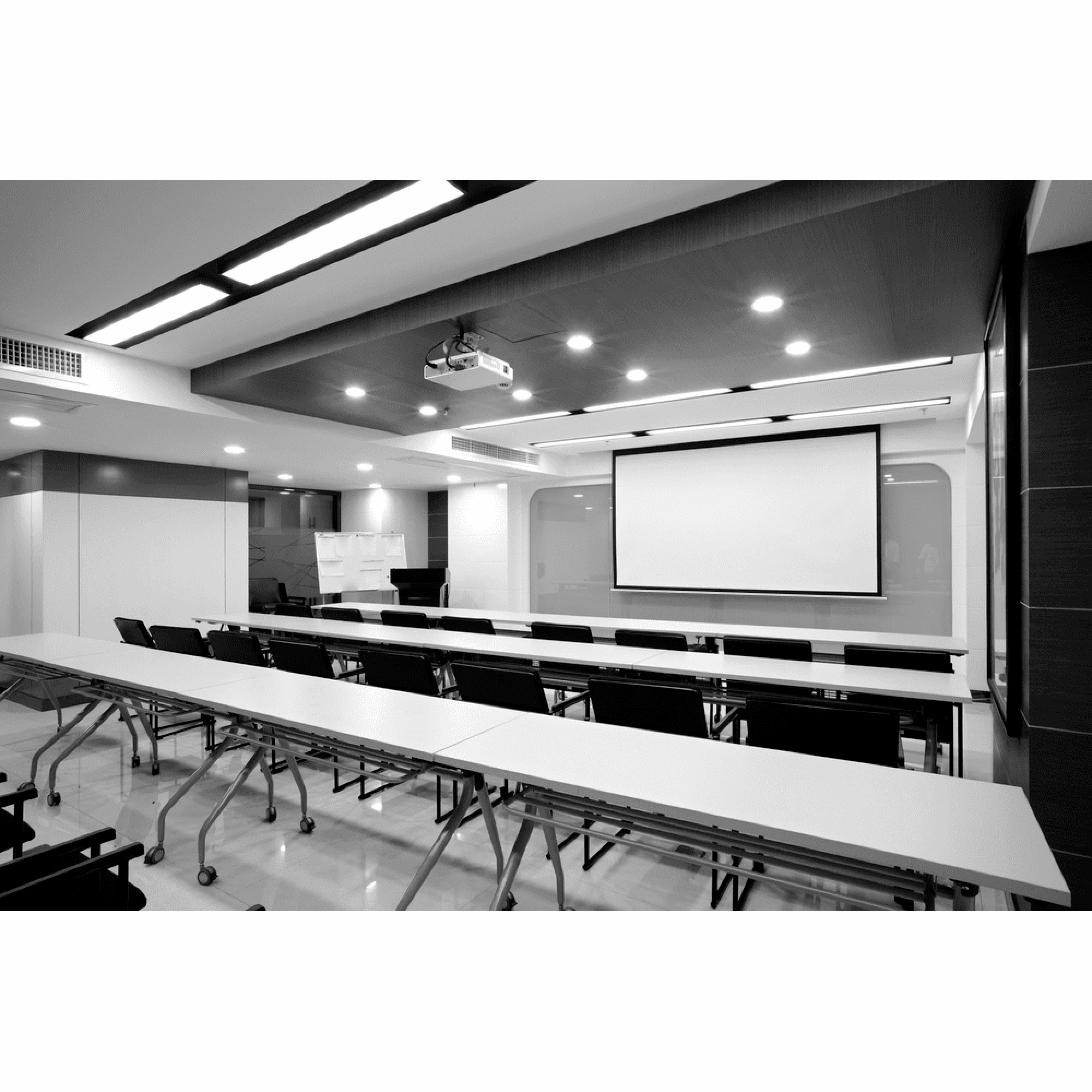 Screenline Inceiling 400x225 Blanc Dos Noir 16:9 - Écran vidéoprojecteur SonoVente.com