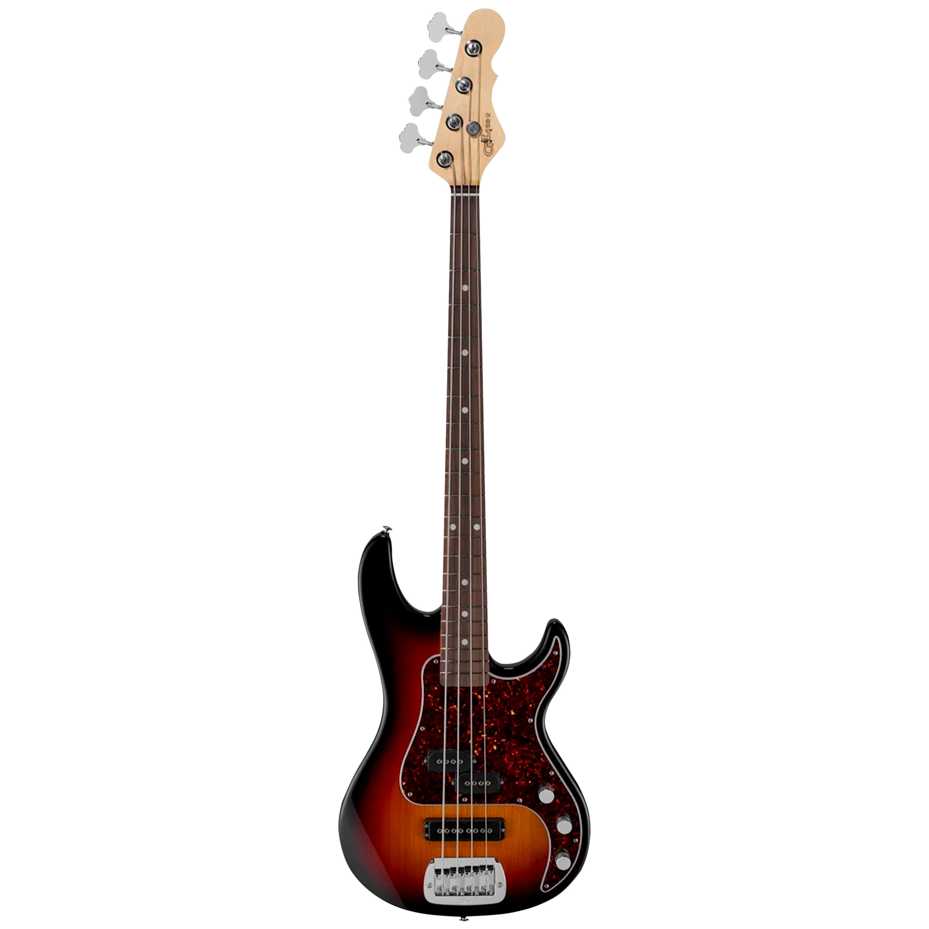 G&L Fullerton Deluxe SB-2 3-Tone Sunburst - Basse électrique SonoVente.com