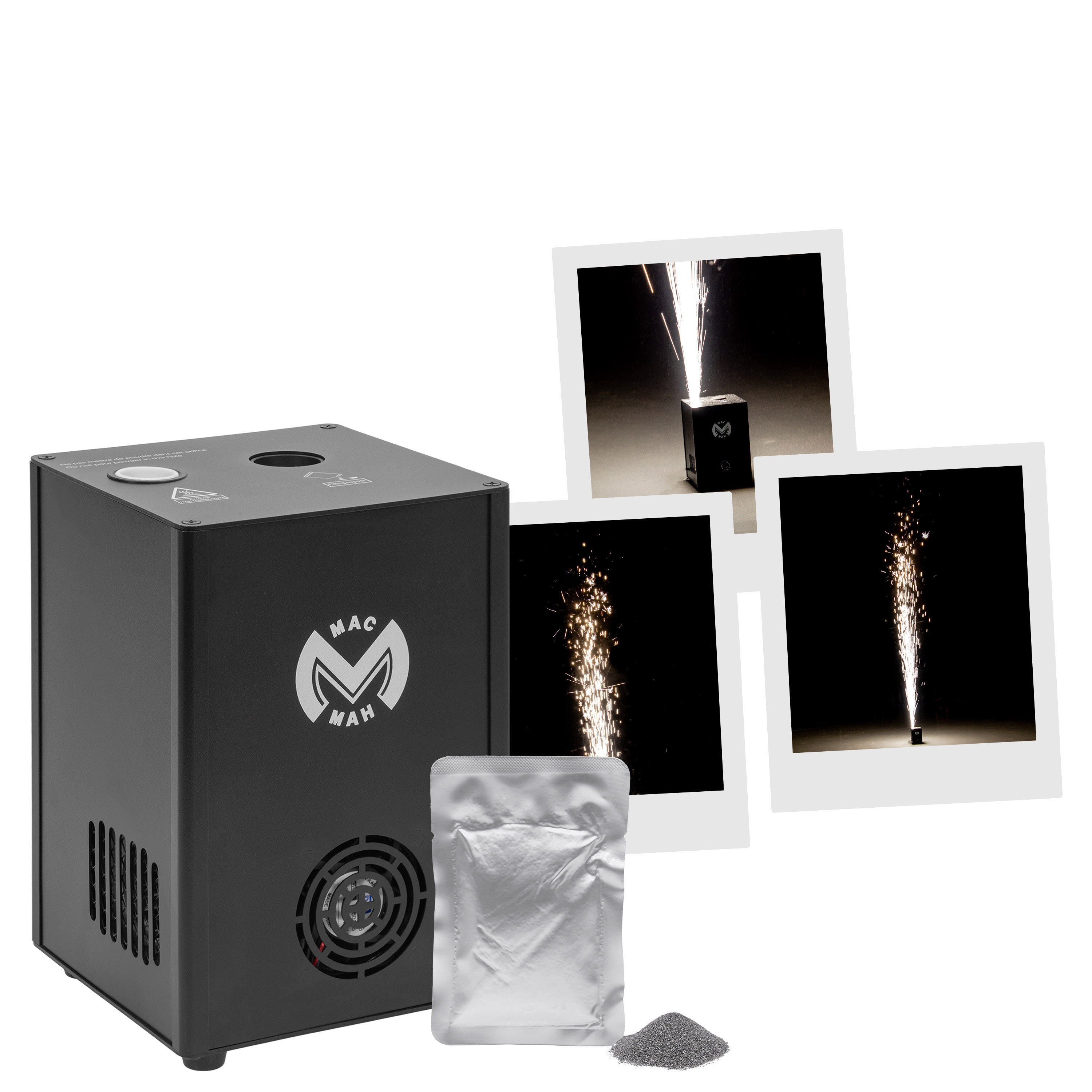 Mac Mah Mac Spark 300 + Recharge - Machine pyrotechnique SonoVente.com