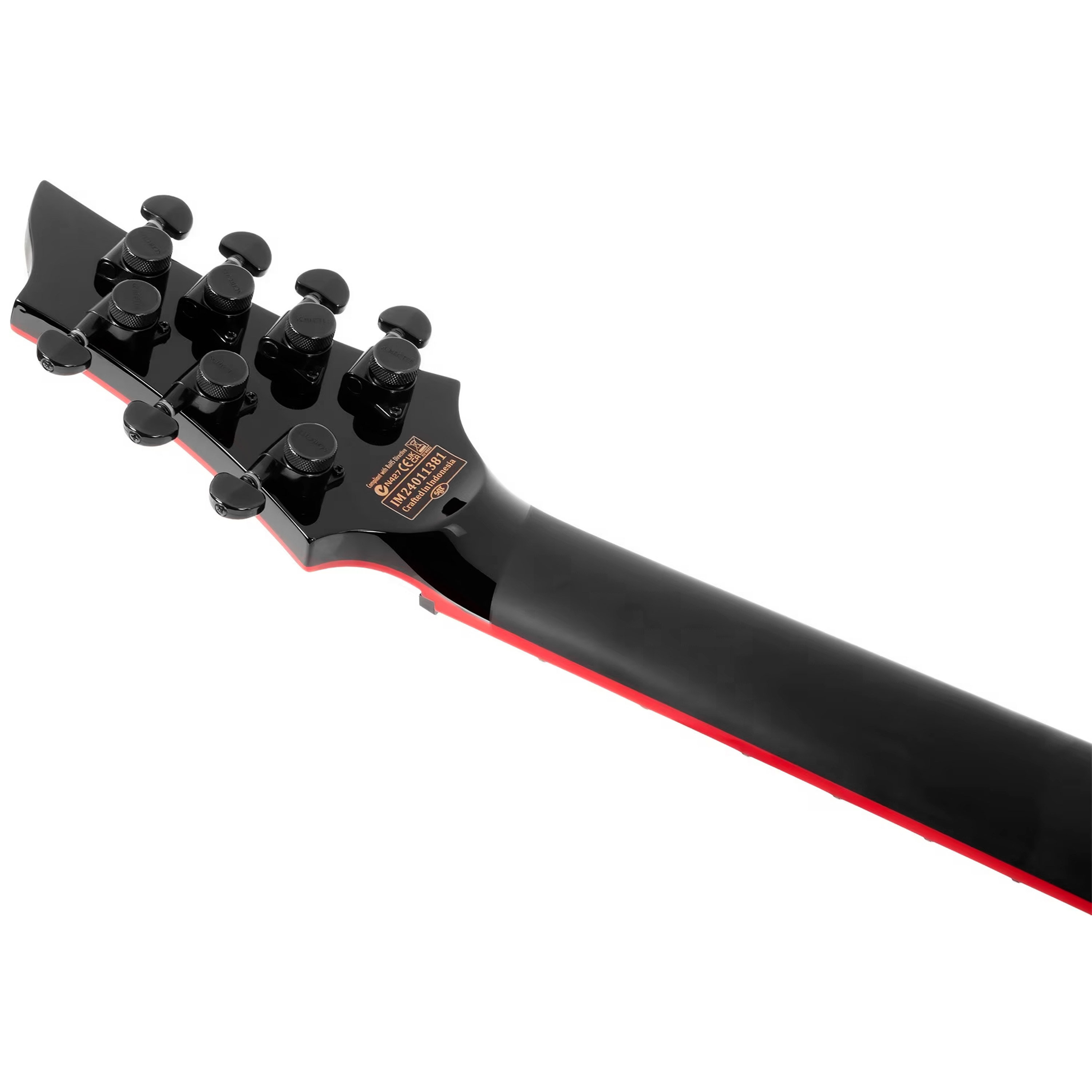 Schecter Sunset 7 Bariton Red Dawn - Metaal / moderne gitaar SonoVente ...