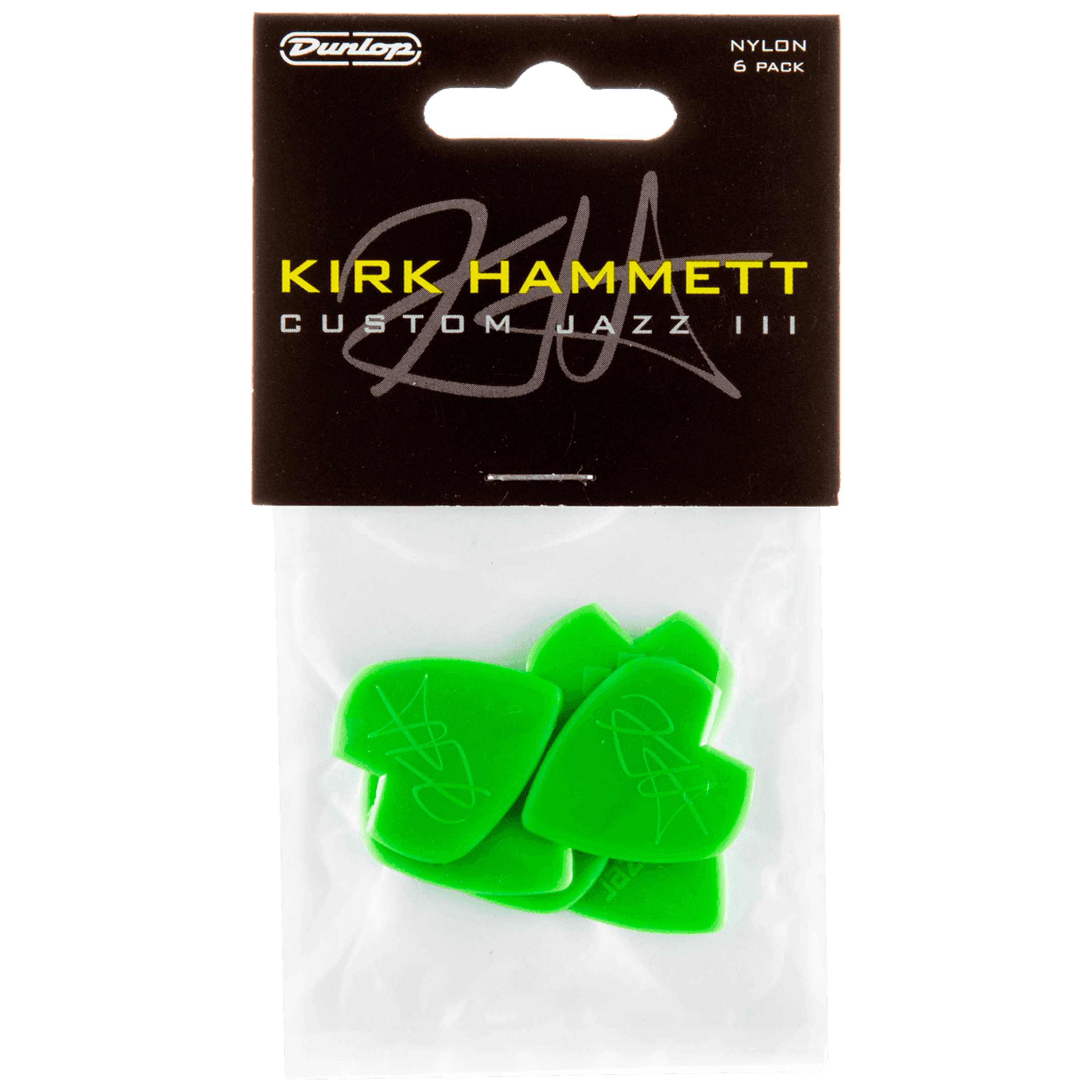 Dunlop 47PKH3N Kirk Hammett Jazz III Heavy Sachet de 6 - Médiators ...