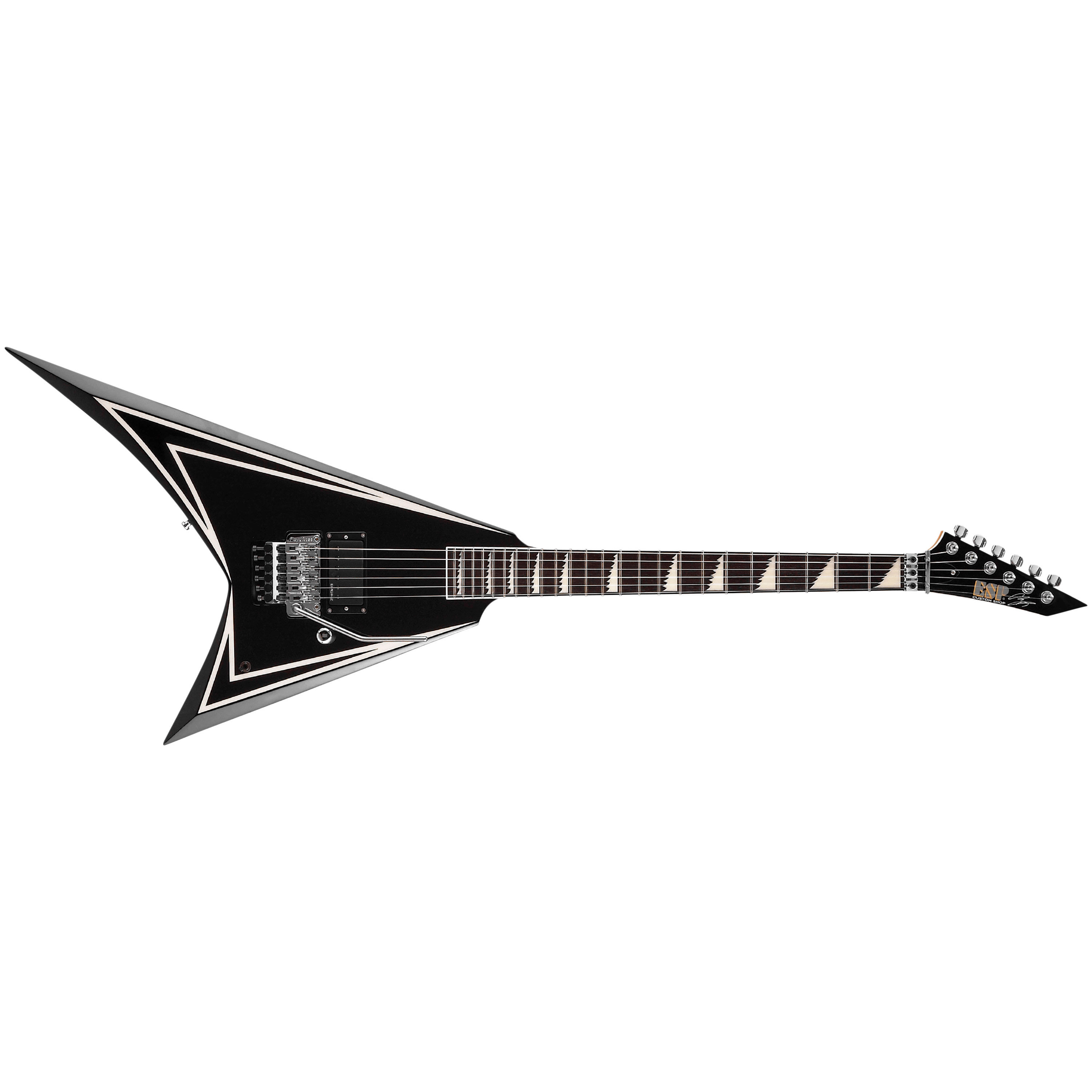 ESP Edwards Signature Alexi Laiho Black with White Pinstripes Sawtooth ...