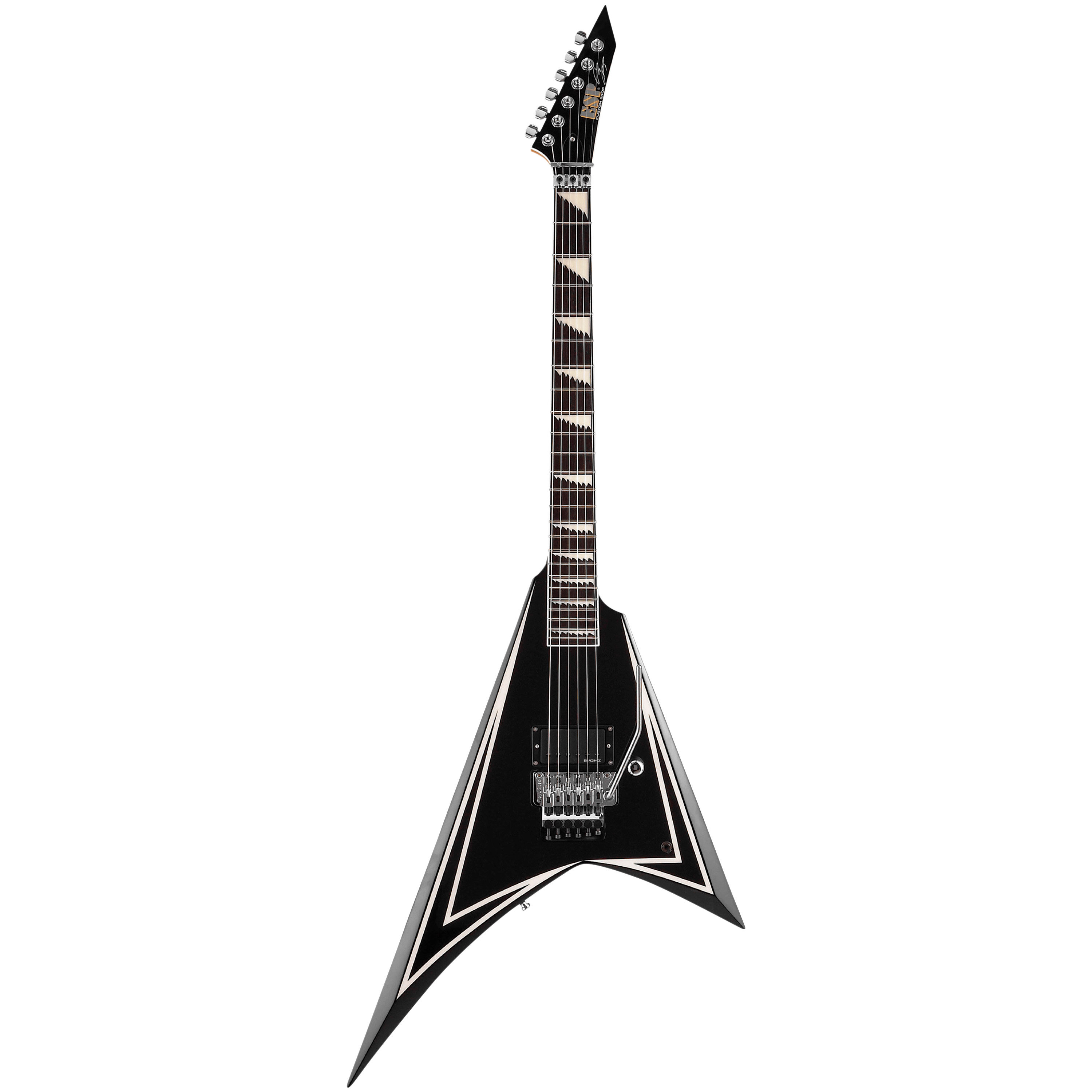 ESP Edwards Signature Alexi Laiho Black with White Pinstripes Sawtooth ...