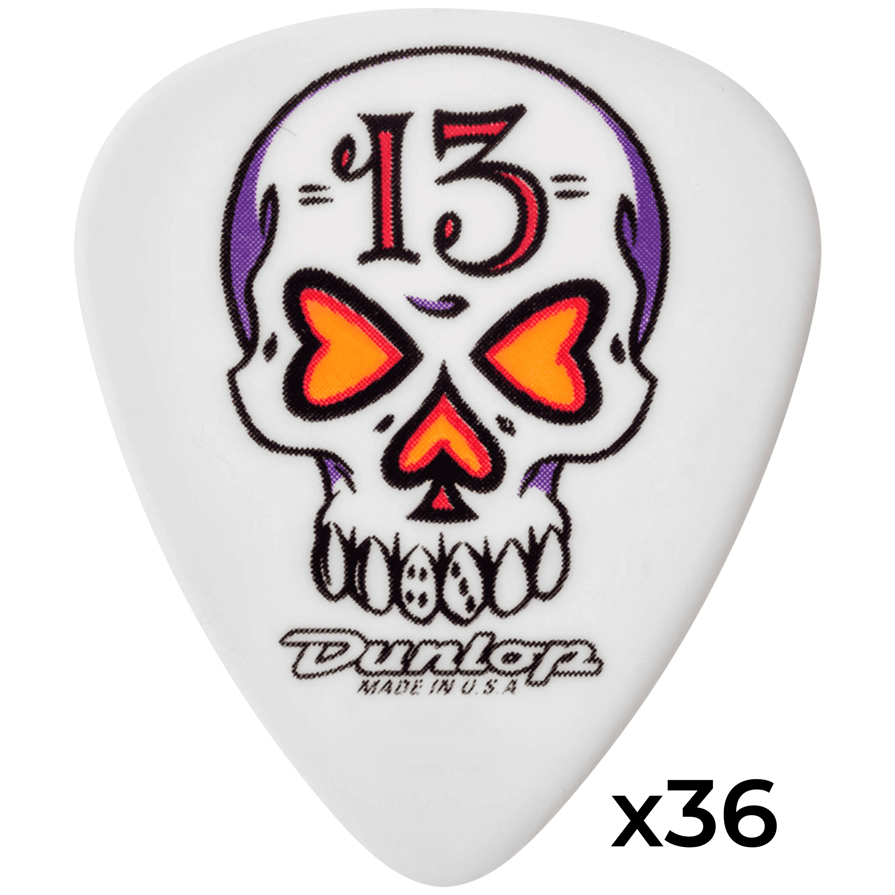 Dunlop BL02R60 Alan Forbes Skull 0,60 mm Sachet de 36 - Médiators ...