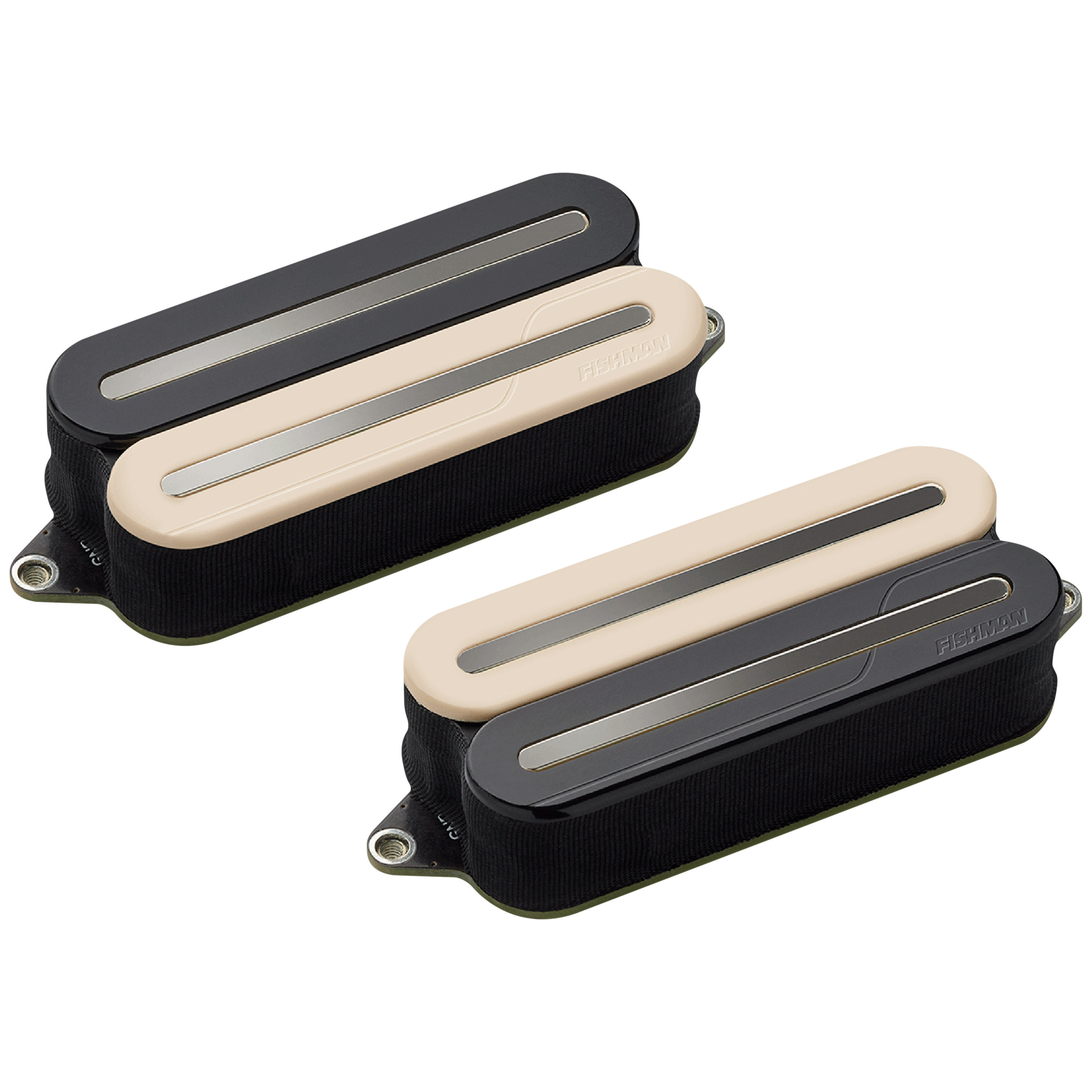 Fishman PRF-MO7-SVB Set Neck/Bridge Fluence Open Core Modern Humbucker ...