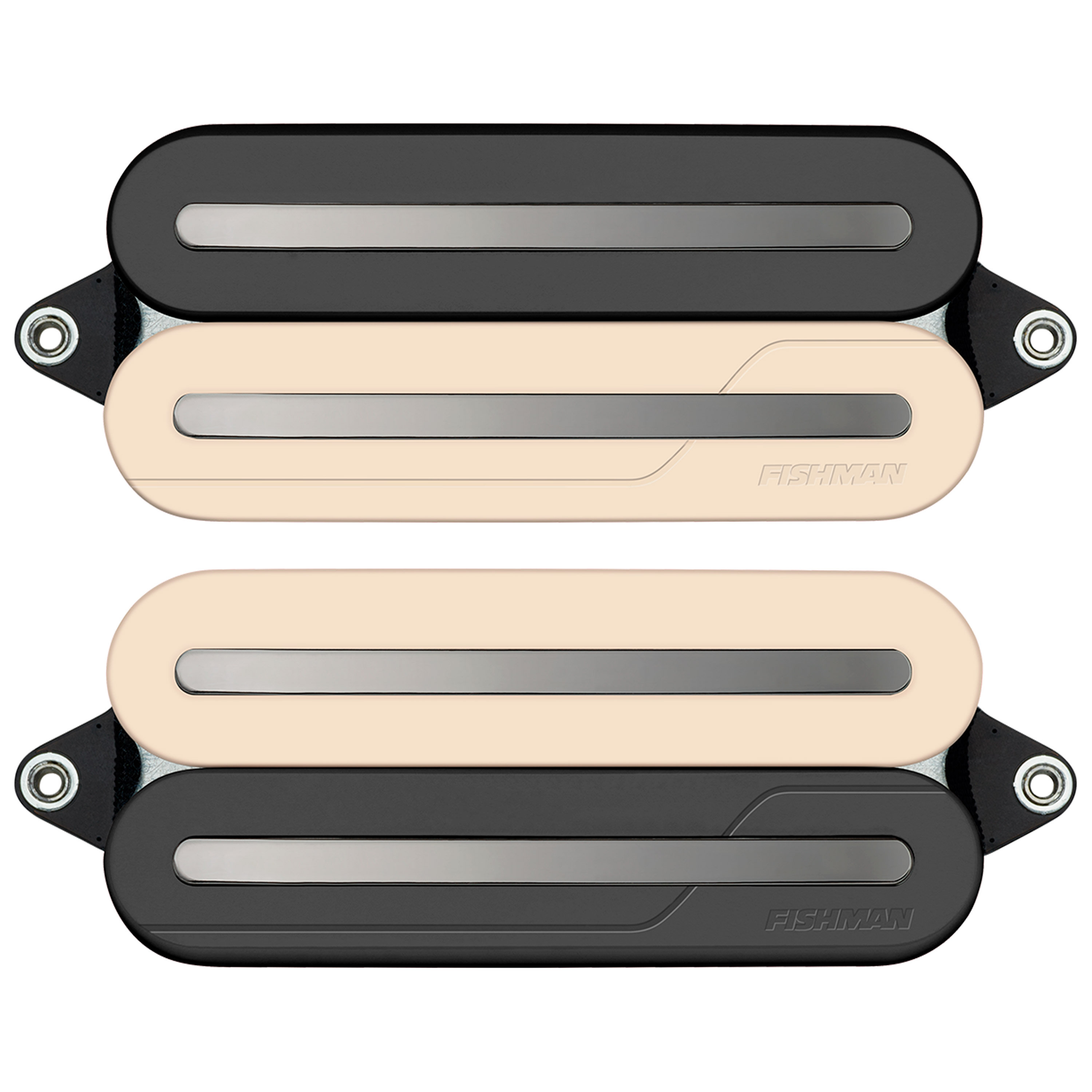 Fishman PRF-MO7-SVB Set Neck/Bridge Fluence Open Core Modern Humbucker ...