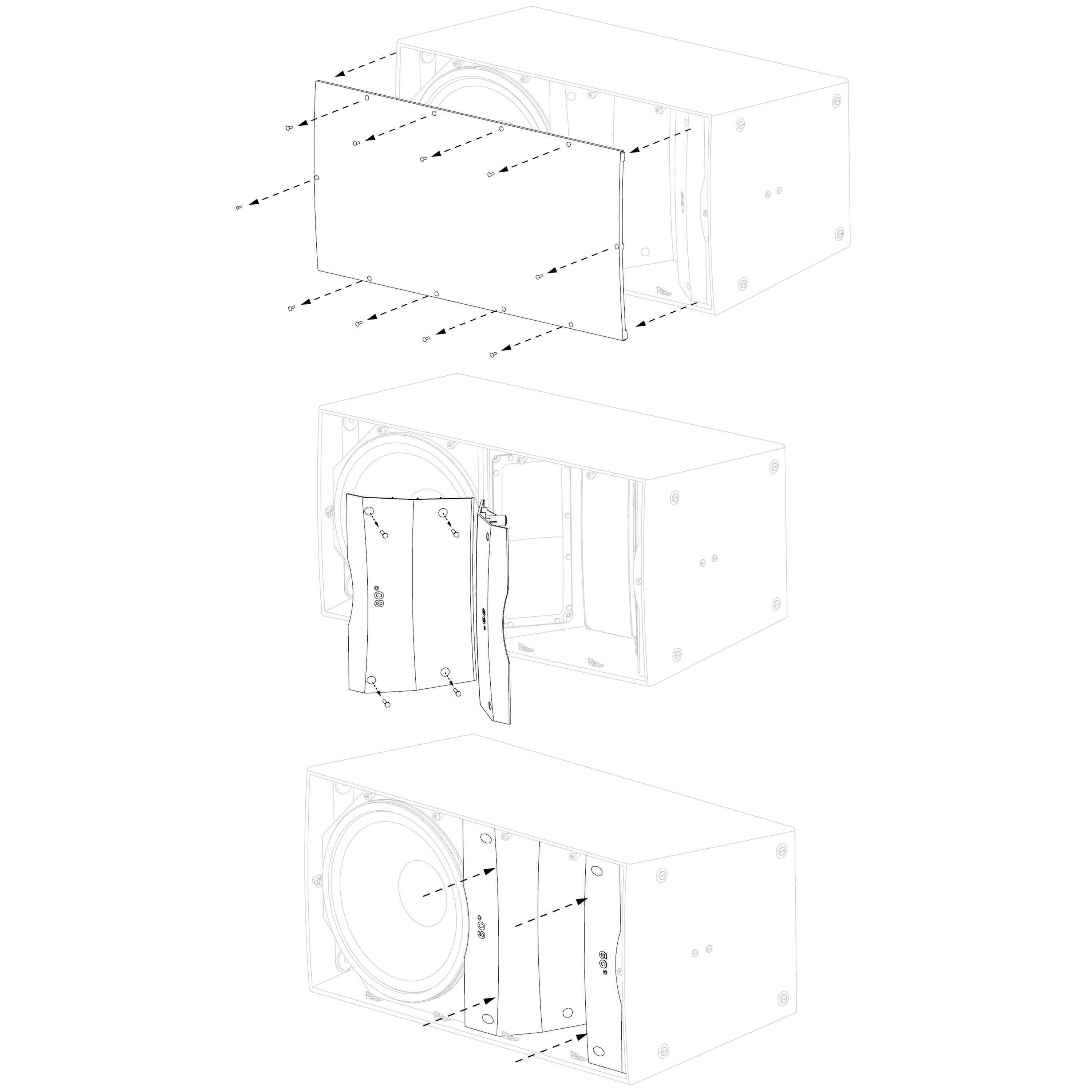 Bose Professional AMWG4080 ArenaMatch AM40 WaveGuide 80 (la paire ...