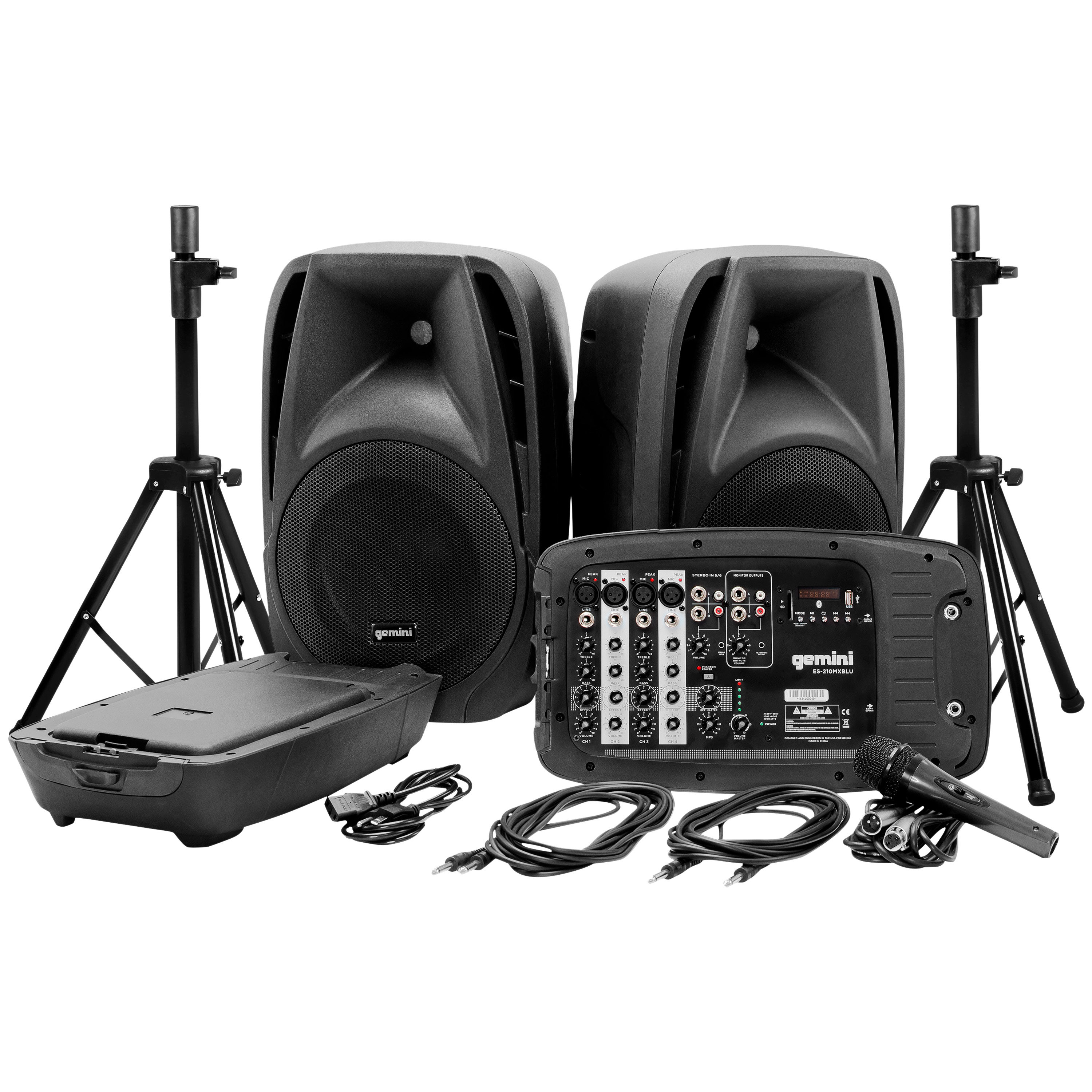Gemini ES-210 MX BLU-ST - Enceinte - Système amplifié SonoVente.com
