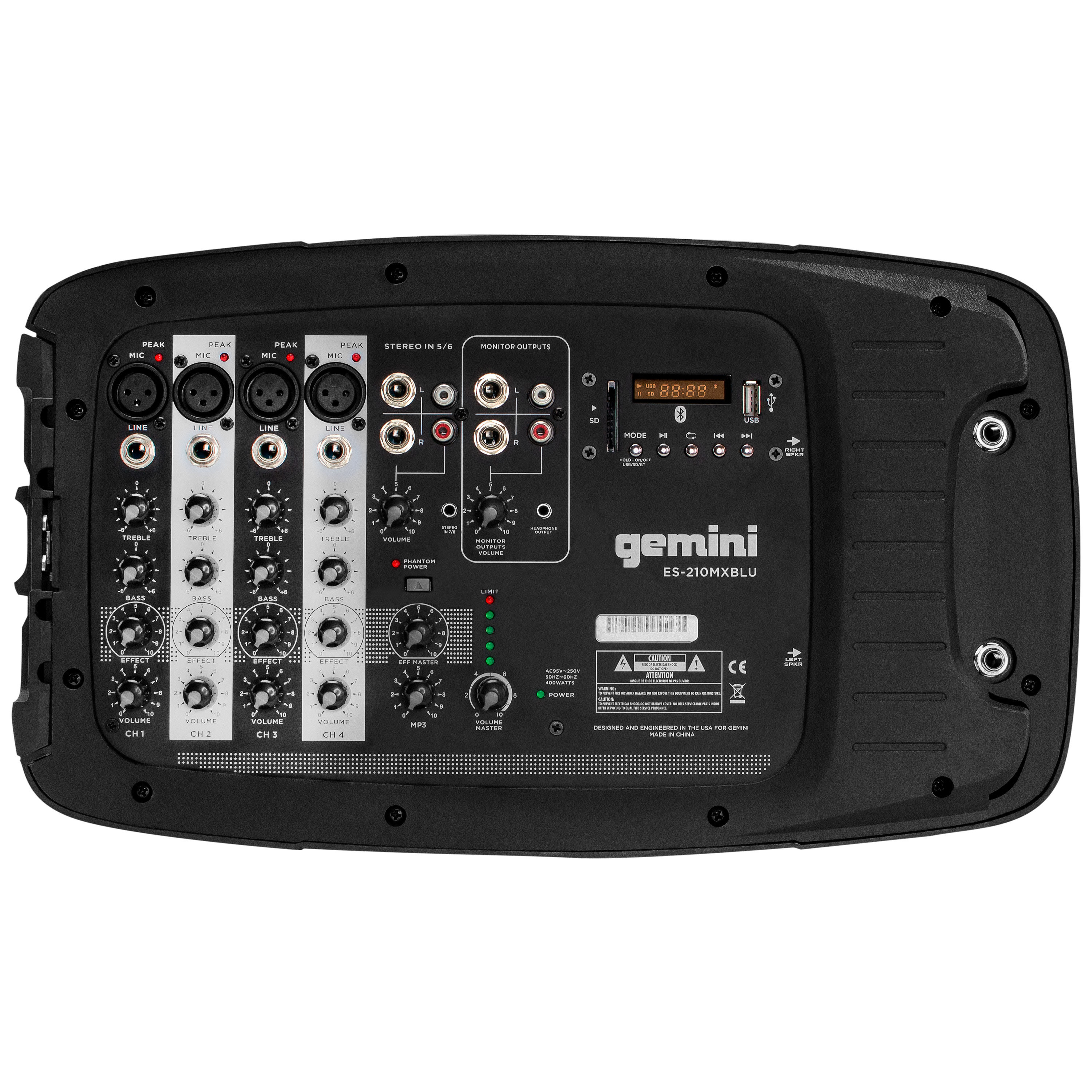 Gemini ES-210 MX BLU-ST - Enceinte - Système amplifié SonoVente.com