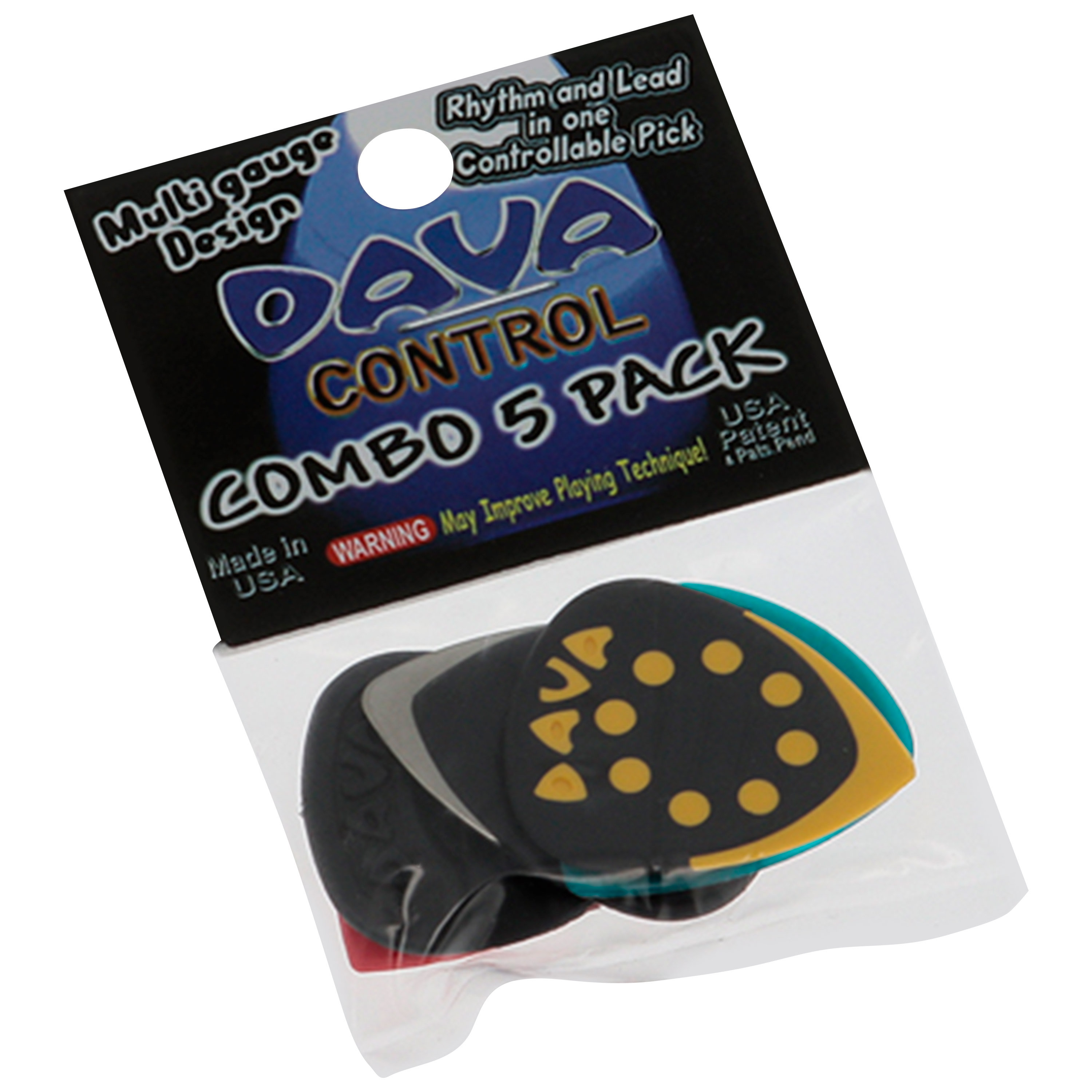 DAVA Mini 5 Pack Sachet de 5 mélangés - Médiators SonoVente.com