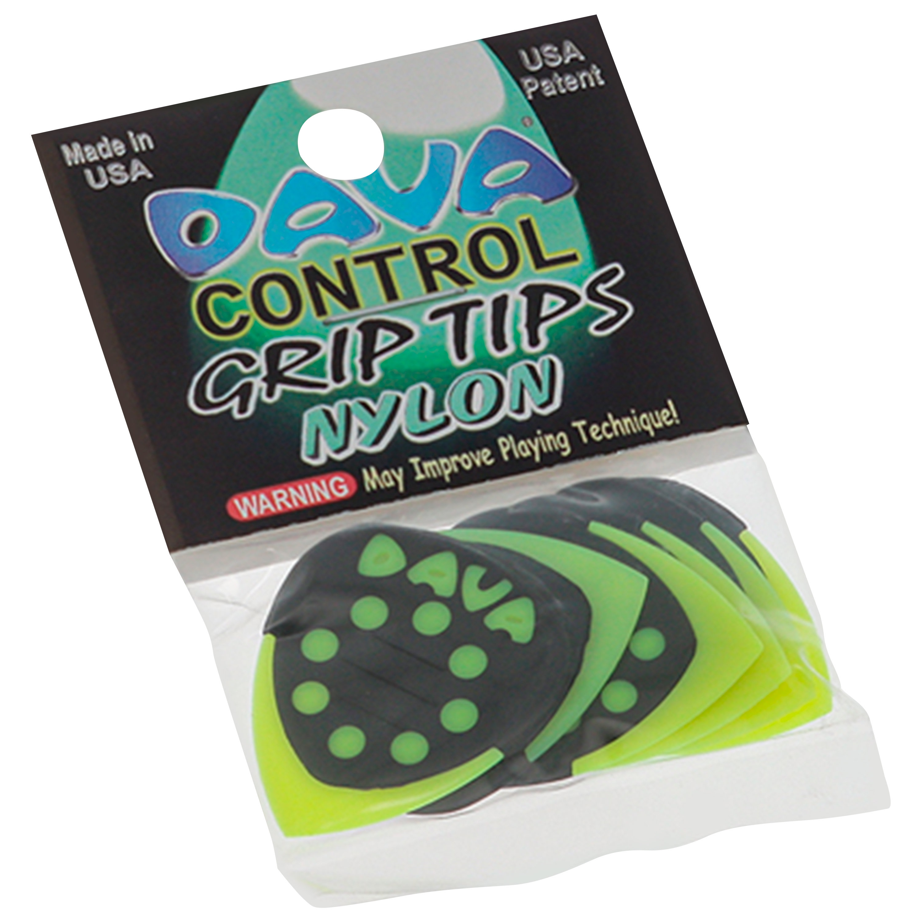 DAVA Médiators Grip Tips Nylon Sachet de 6 - Médiators SonoVente.com