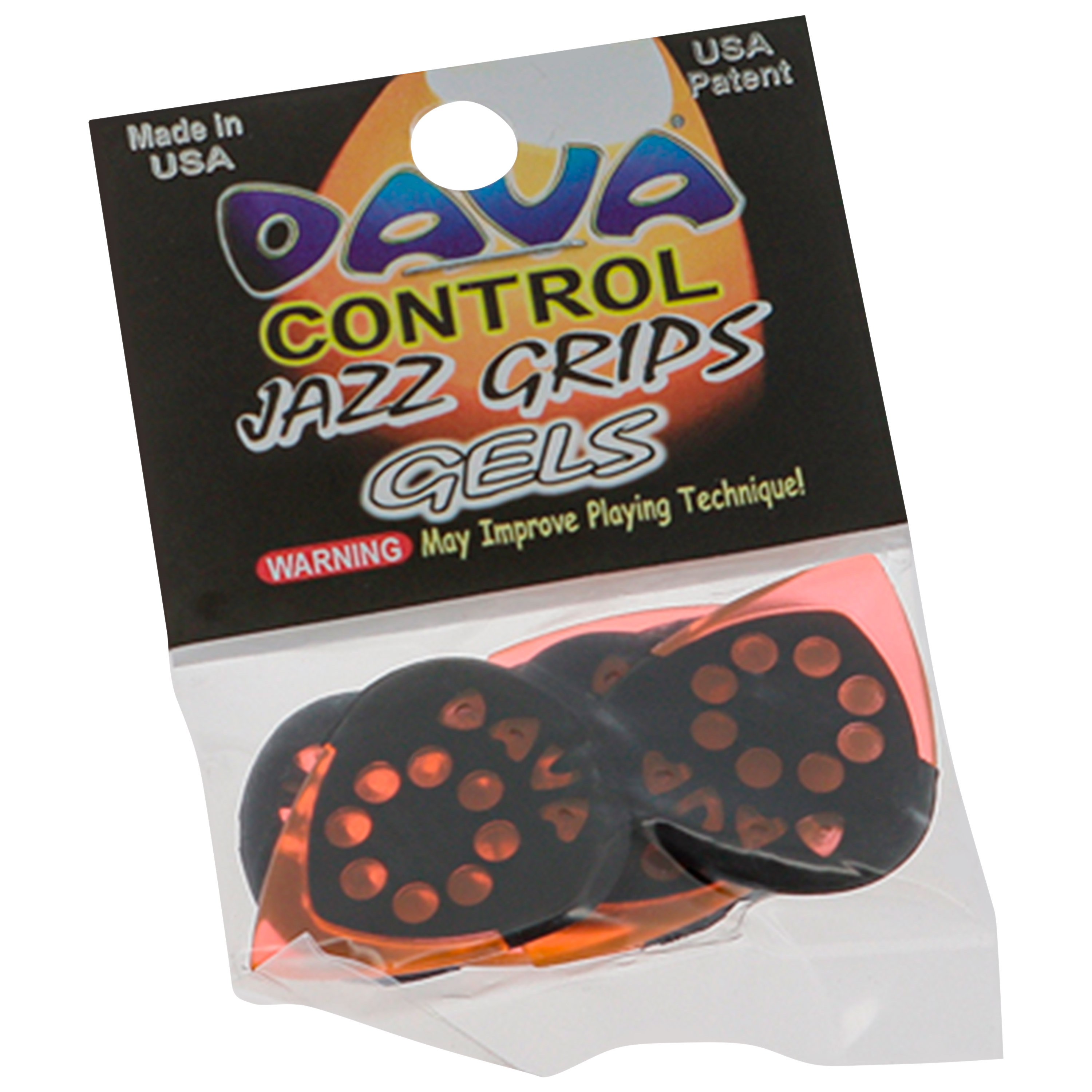DAVA Médiators Jazz Grips Gel Sachet de 6 - Médiators SonoVente.com