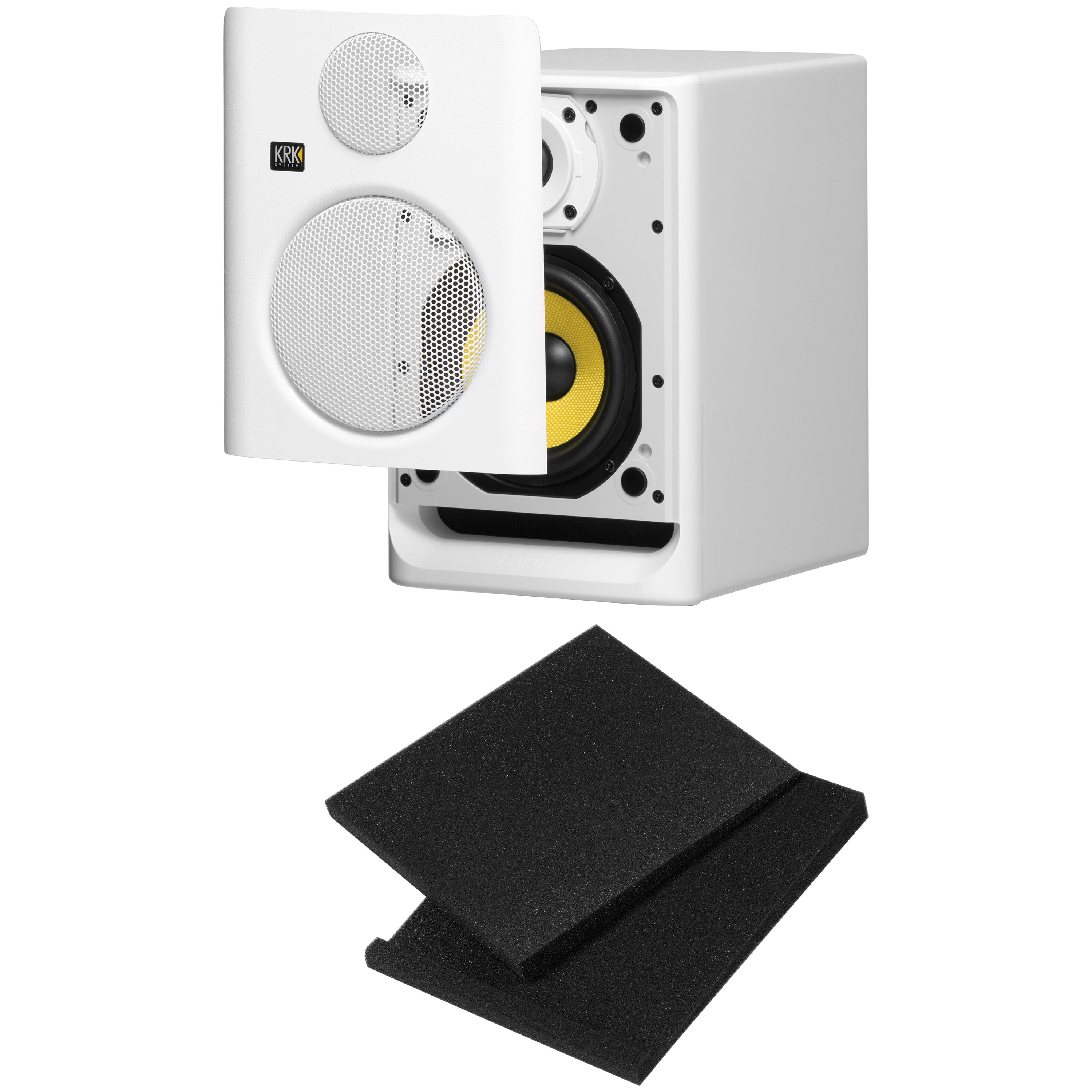 Krk RP5 G5 White limited (La paire) - Enceinte de monitoring SonoVente.com