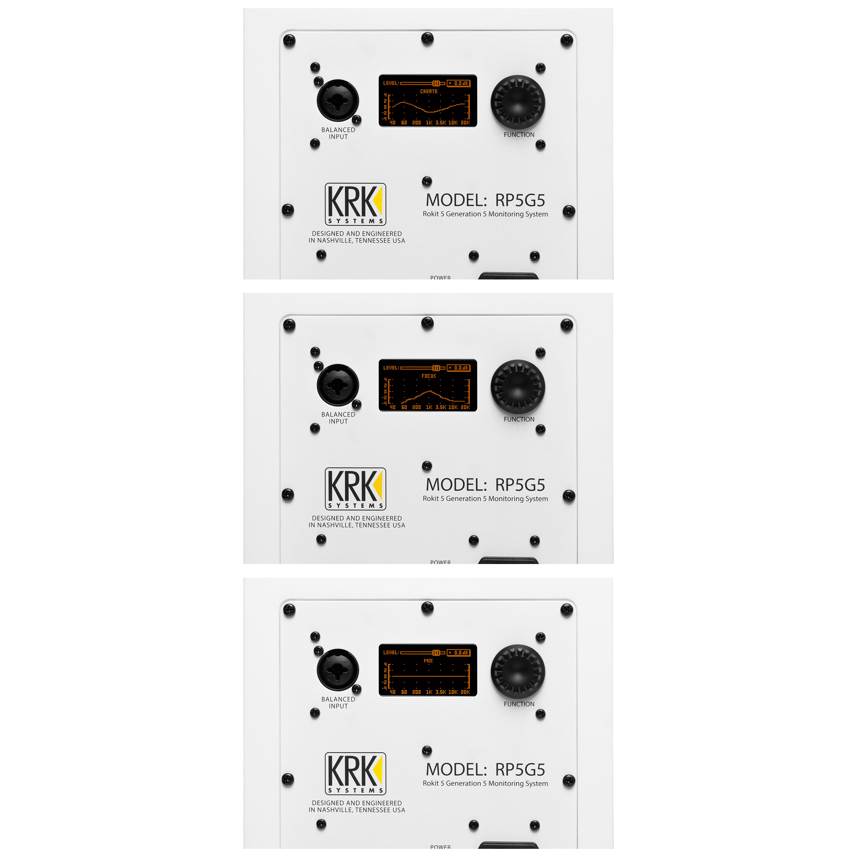 Krk RP5 G5 White limited (La paire) - Enceinte de monitoring SonoVente.com