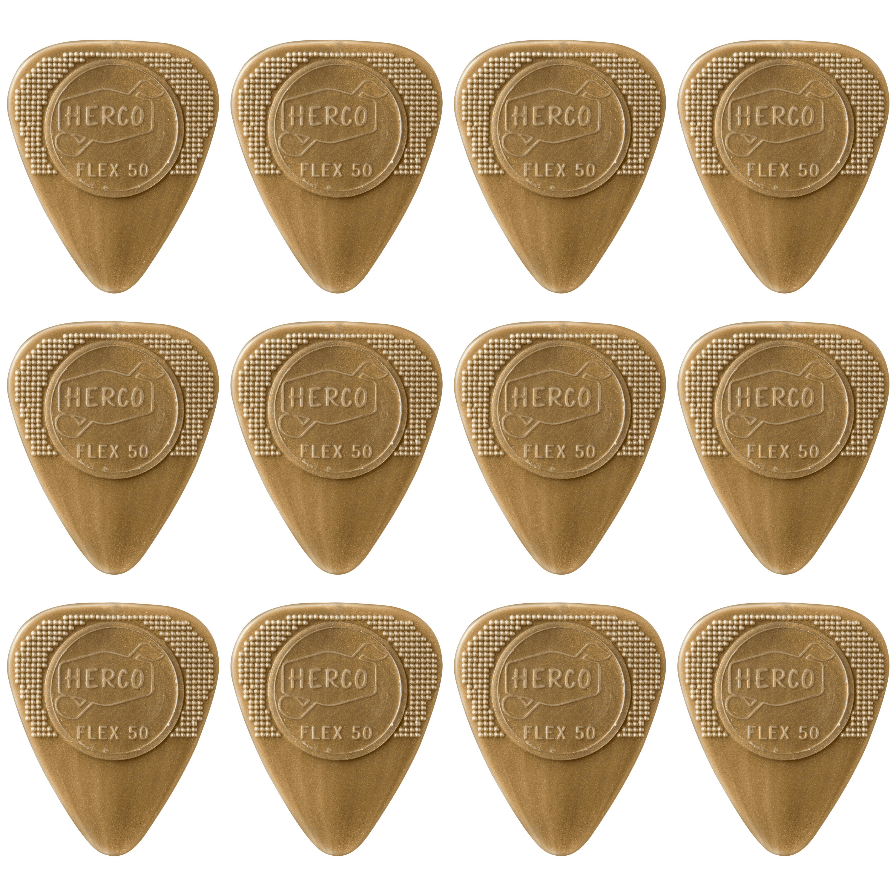 Herco HE210P Médiator nylon Medium Sachet de 12 - Médiators SonoVente.com