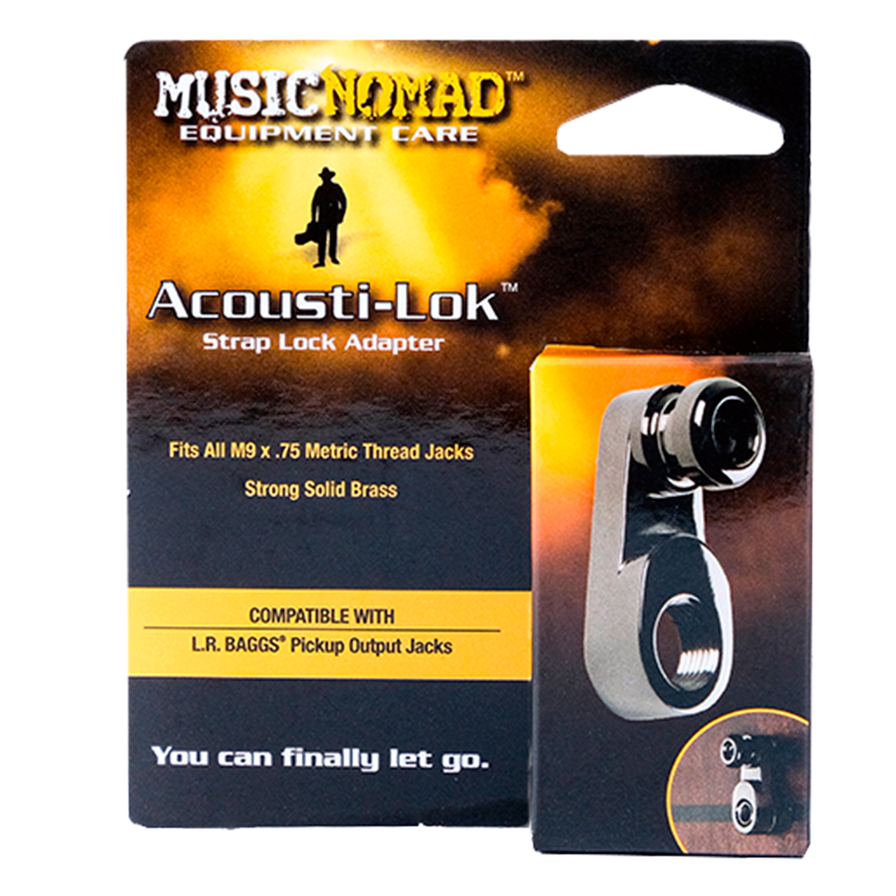 MusicNomad MN271 Acousti-Lok strap lock pour jack métrique M9 x .75 ...