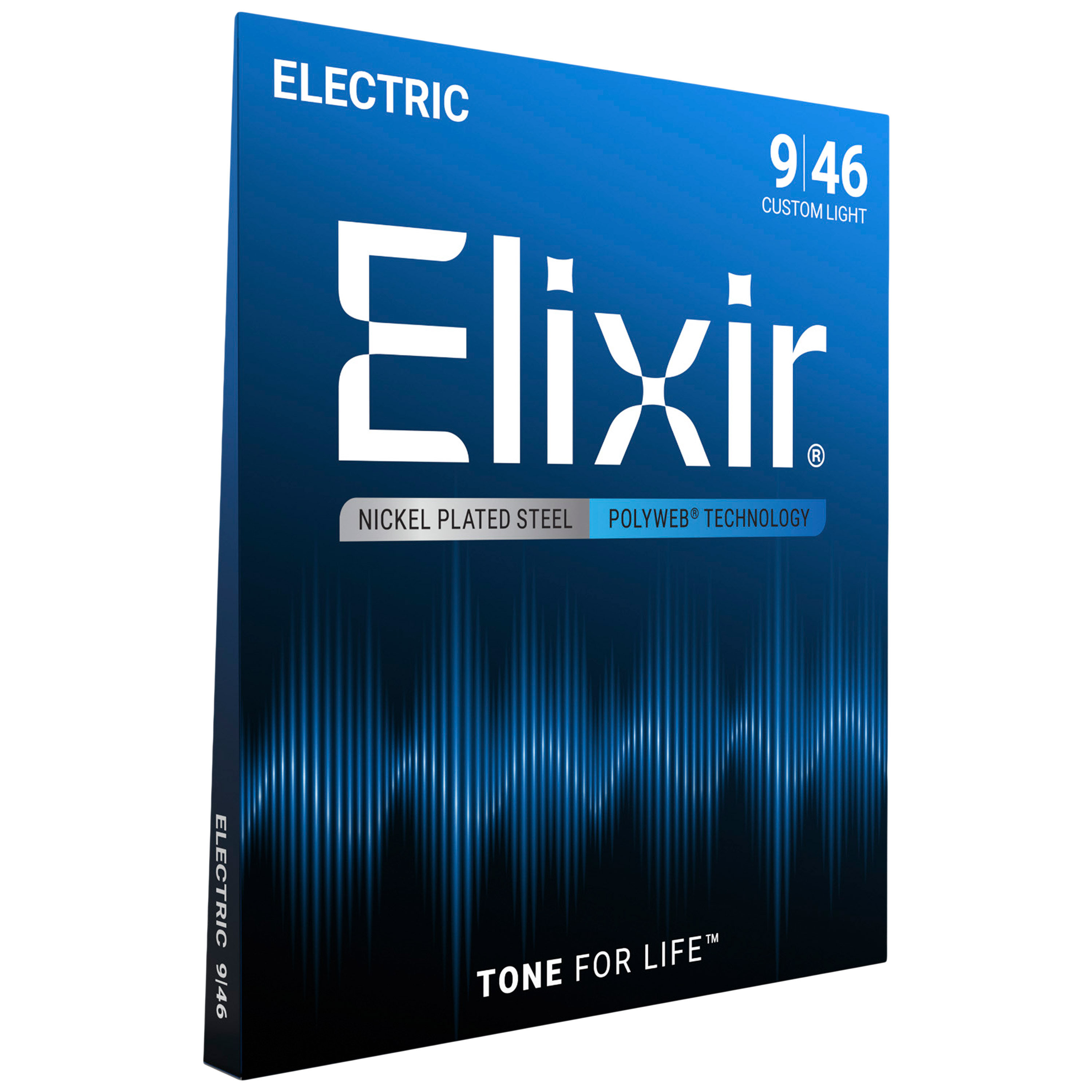 Elixir 12025 Electric Polyweb Custom Light 09-46 - Cordes guitare ...