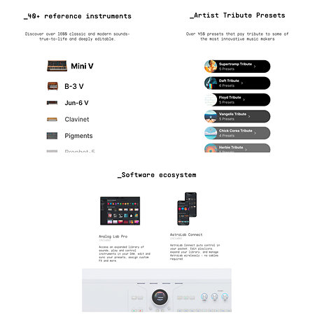 Arturia AstroLab 88 - Clavier maître SonoVente.com