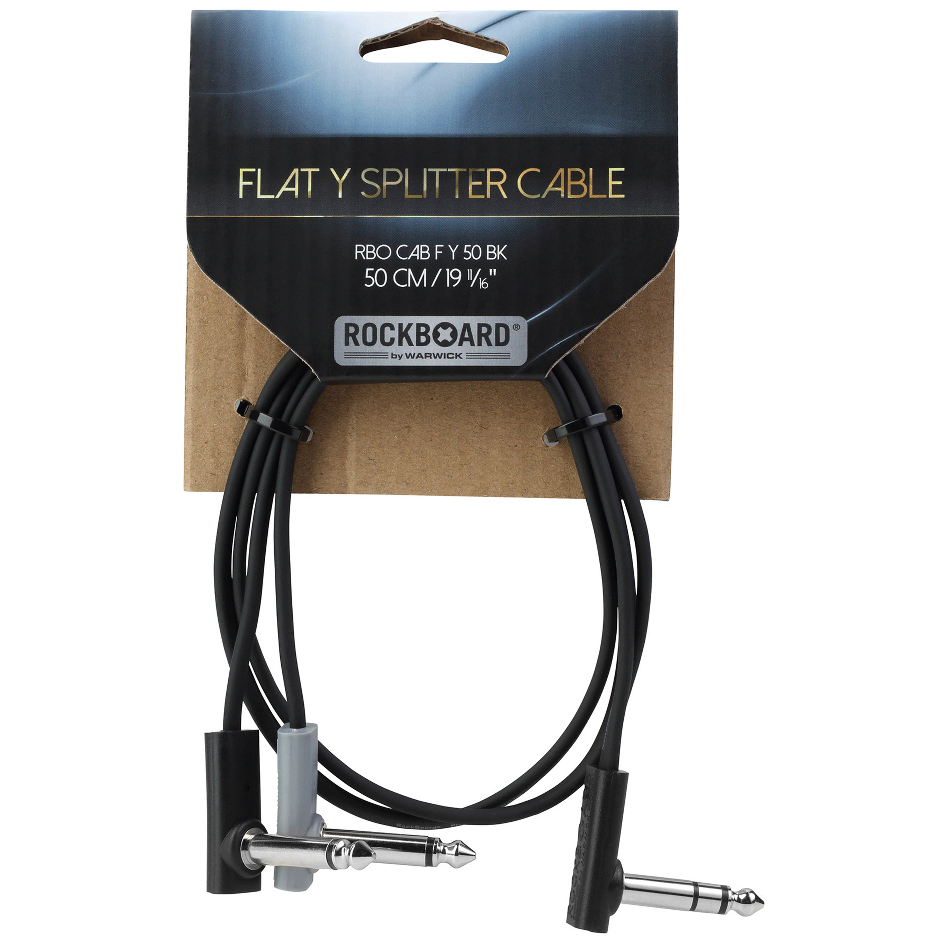 Rockboard Patch plat Y Splitter 50 cm - Câbles en Y SonoVente.com - Maroc