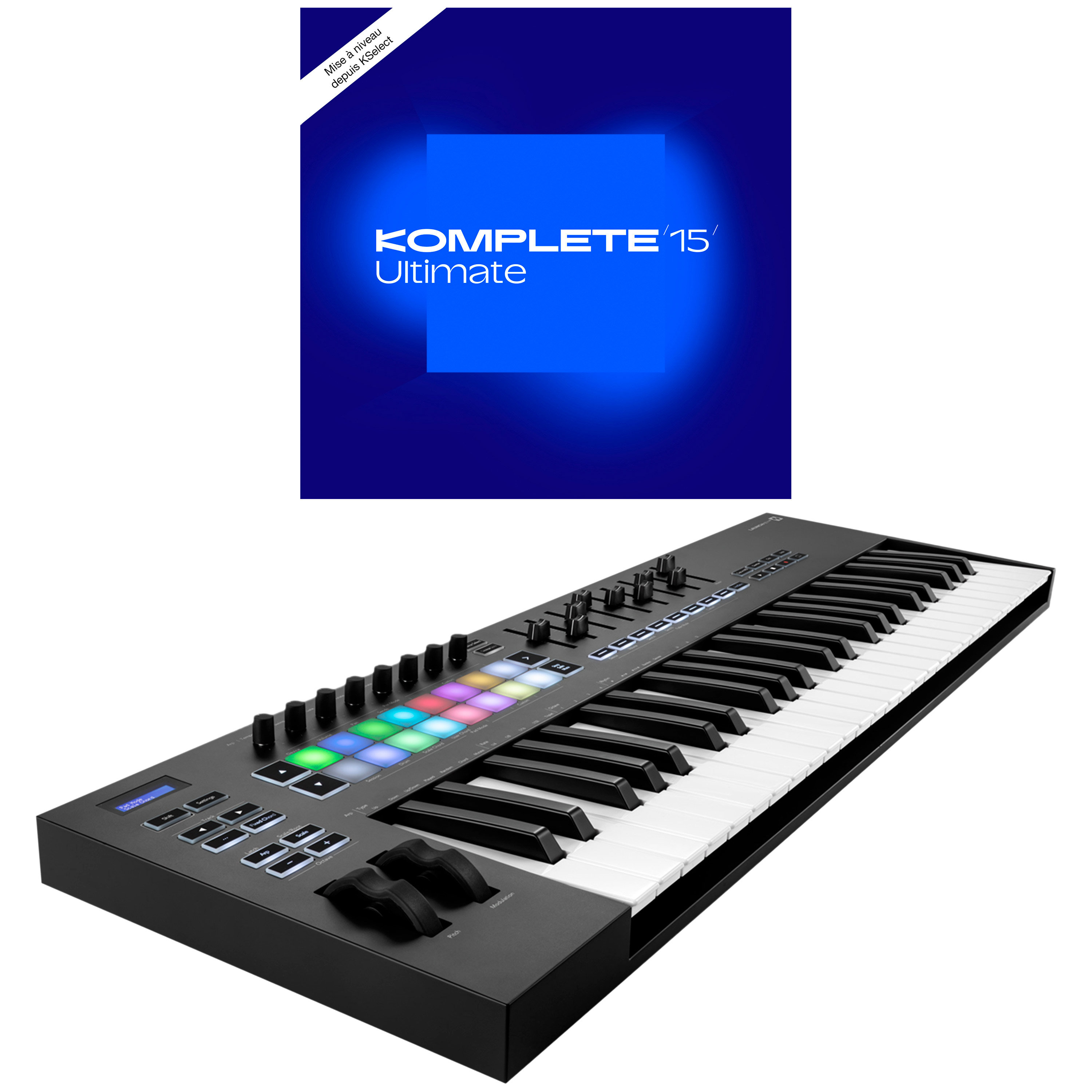 Novation Launchkey 49 MK3 + Komplete 15 Ultimate upgrade - Clavier ...