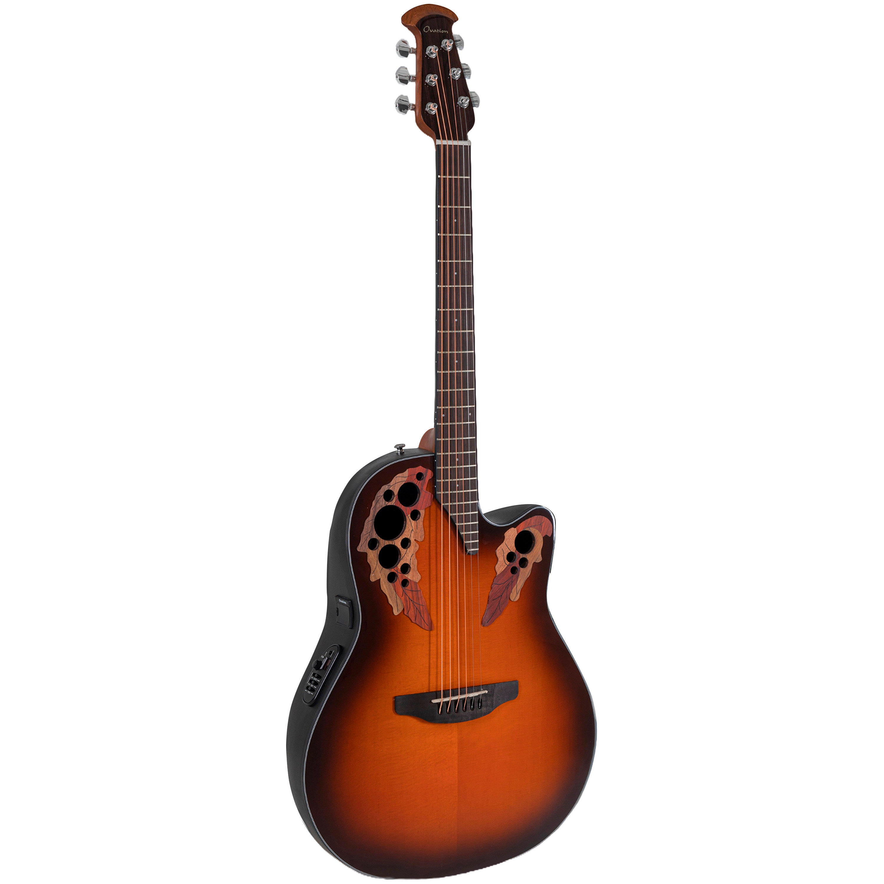 Ovation CE44 1 G Celebrity Elite Mid Cutaway Sunburst - Guitare folk ...