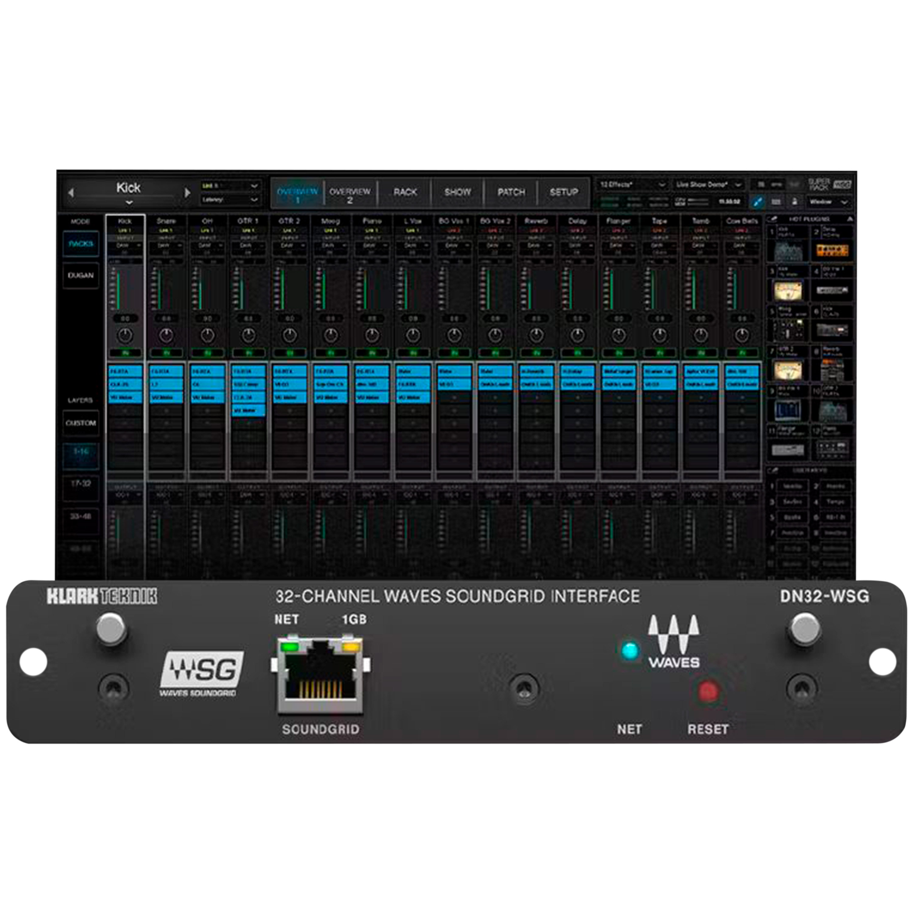 Waves Pack Ext Card X32/M32 + SG SuperRack - Accessoires voor ...
