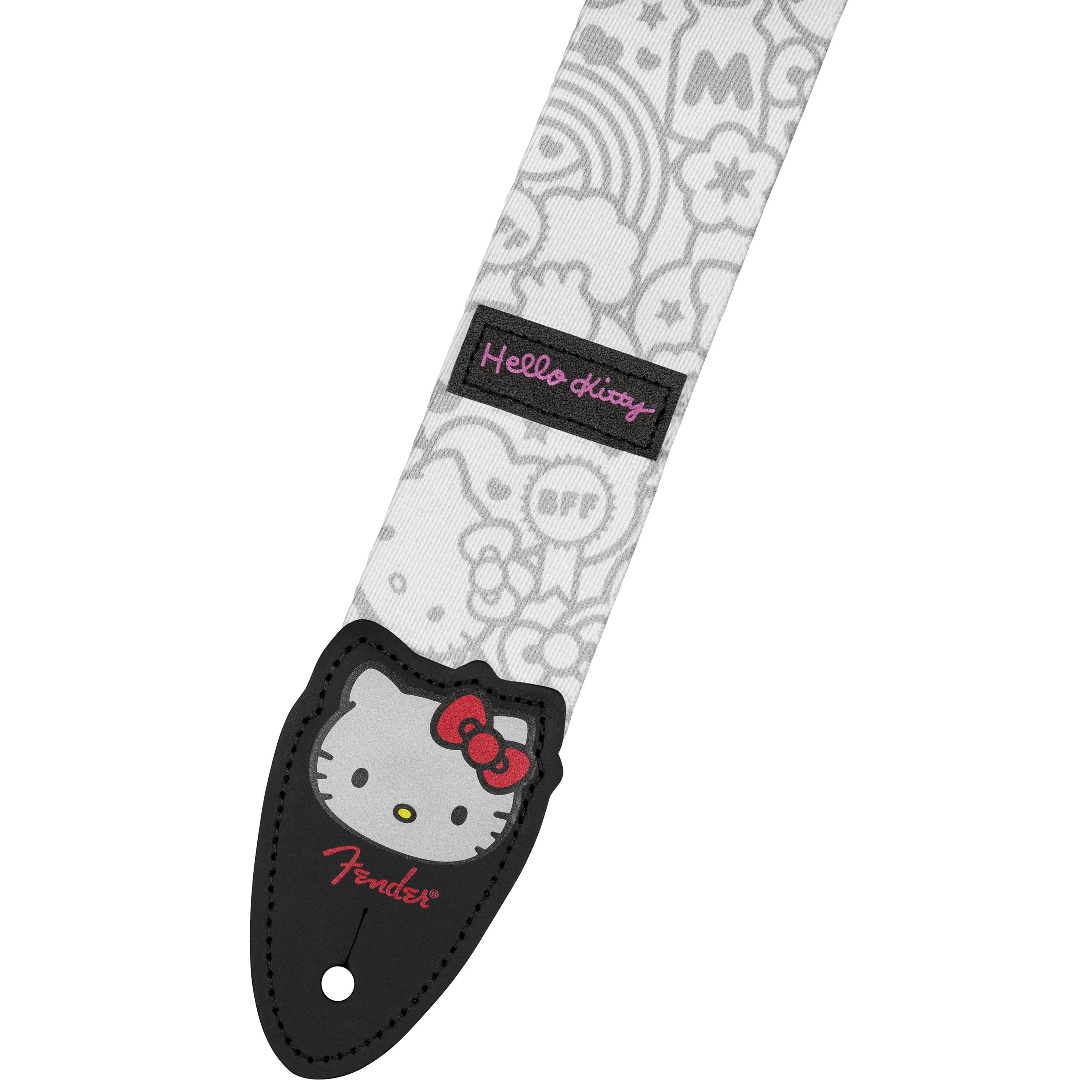 Fender Fender x Hello Kitty White Poly Strap 2 - Sangle guitare ...