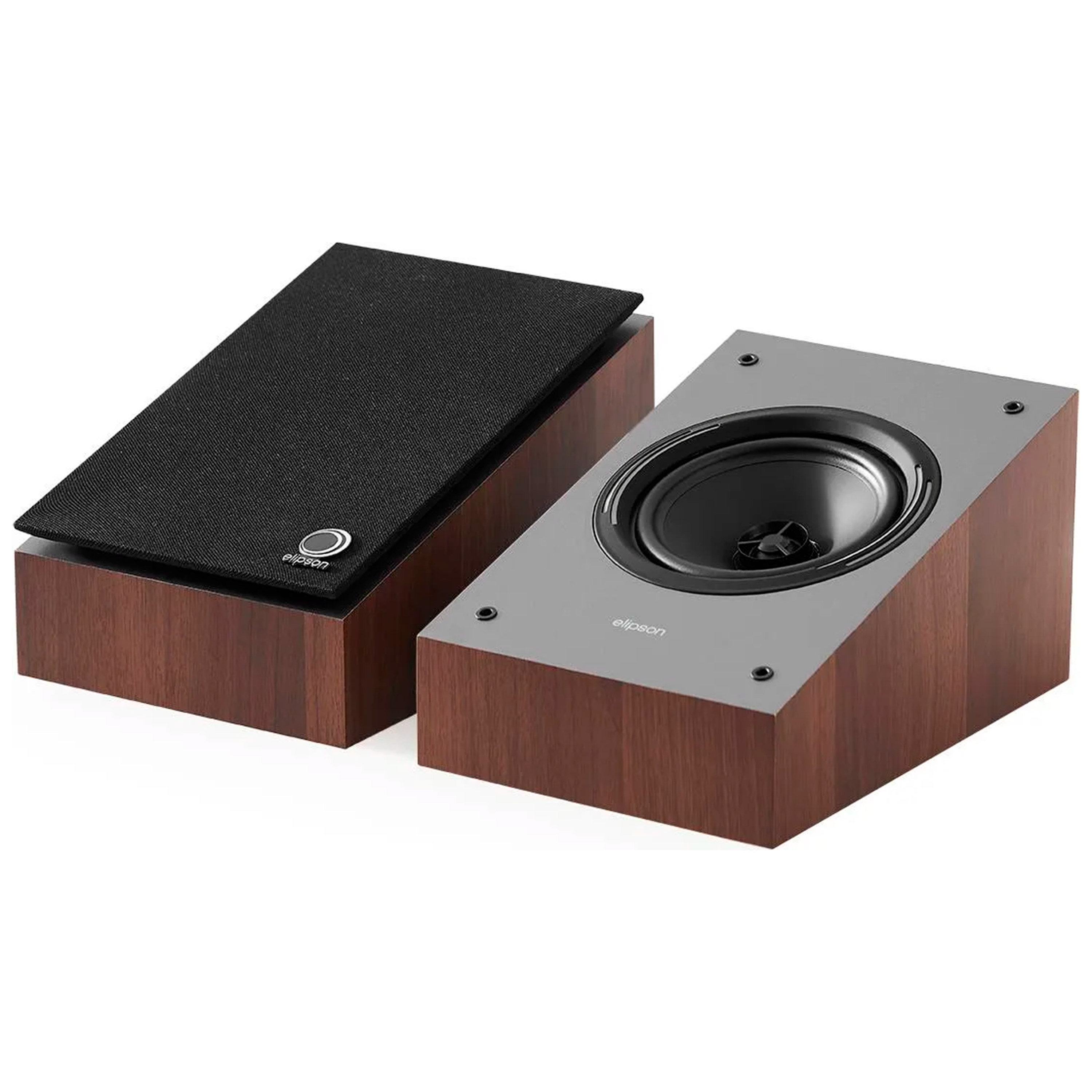 Elipson Horus 6 ATM Walnut Dark Grey (la paire) - Enceintes home cinema ...