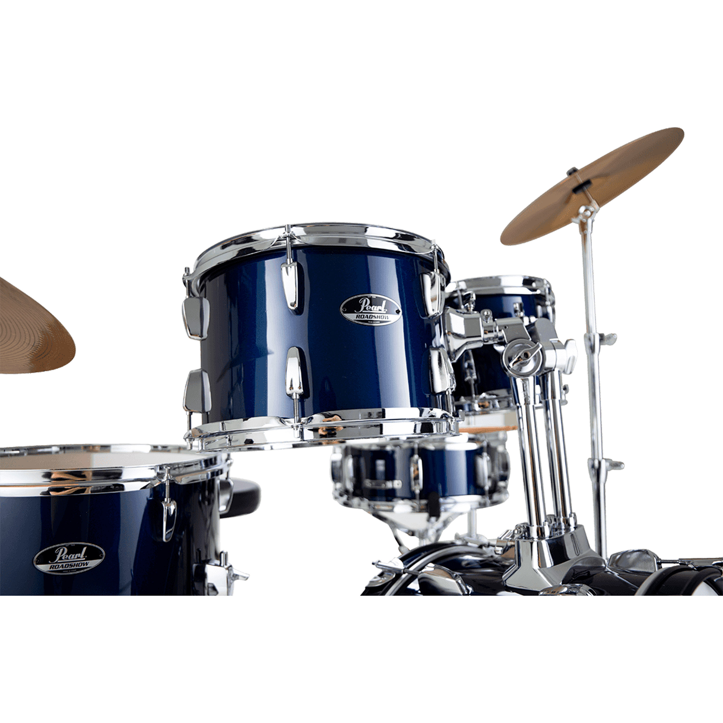 Pearl Roadshow 18 Royal Blue Metallic + 3 cymbales Sabian Solar ...
