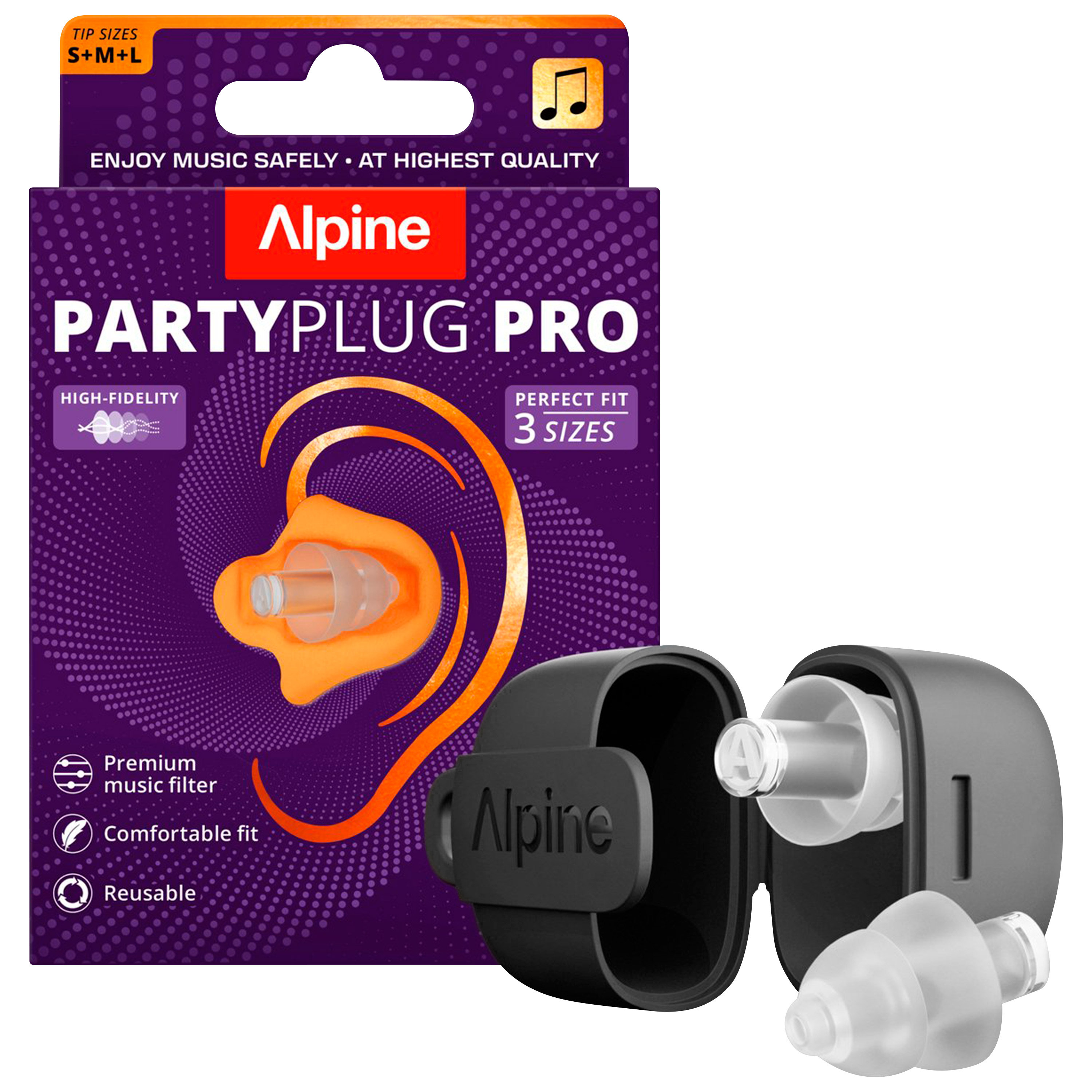 Alpine Party Plug Pro Transparent - Protections auditives SonoVente.com