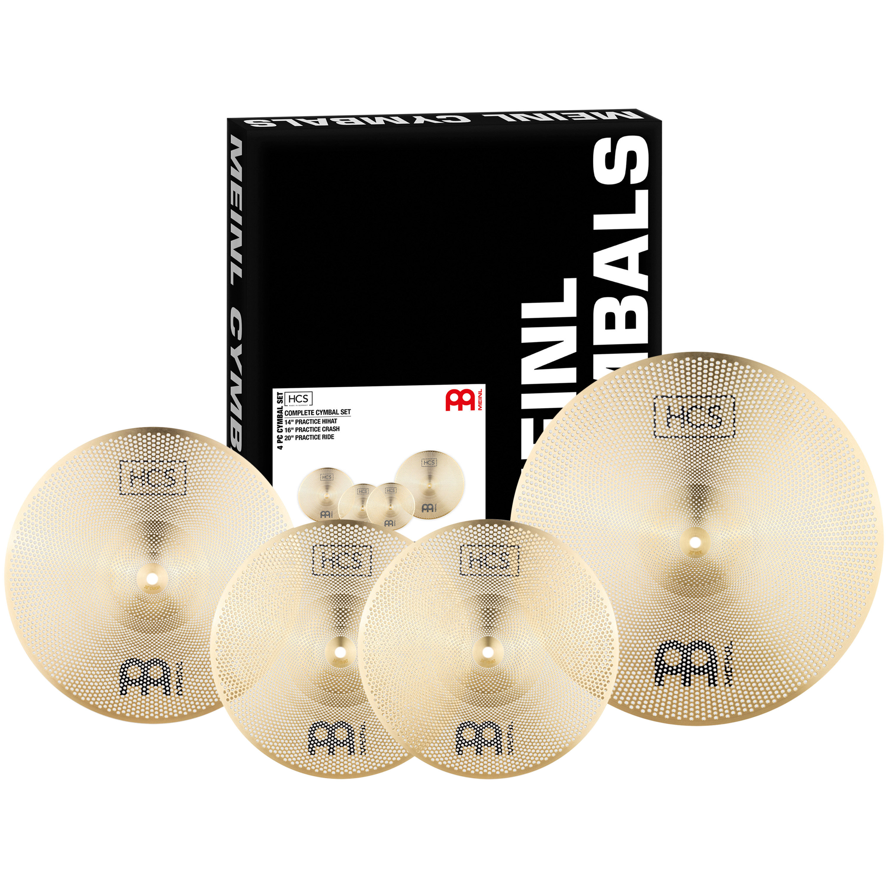 Meinl P-HCS141620 Practice HCS 14 / 16 /20 - Full Cymbals Pack SonoVente.com - en