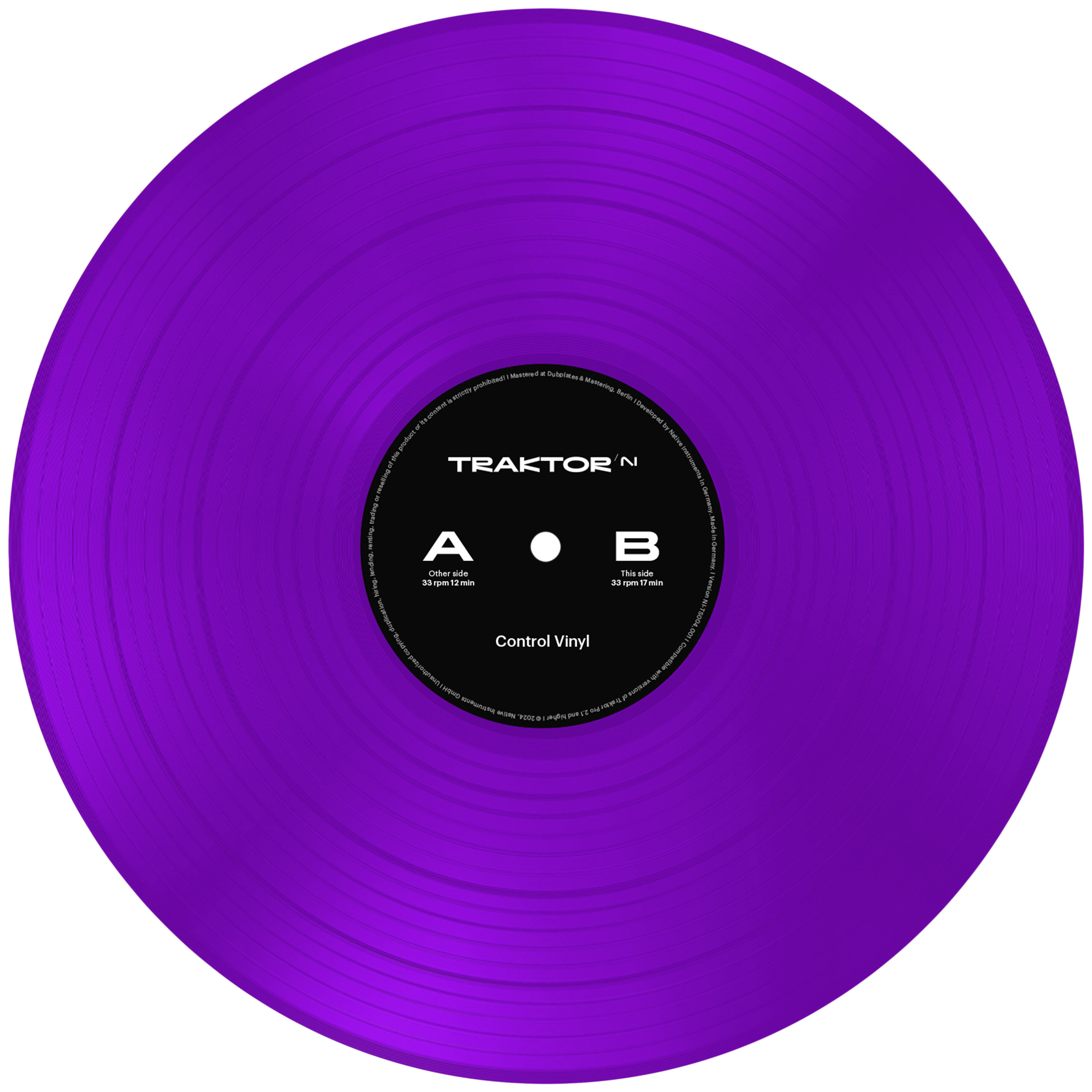 Native Instruments Traktor Control Vinyl Purple - Logiciel de mixage ...