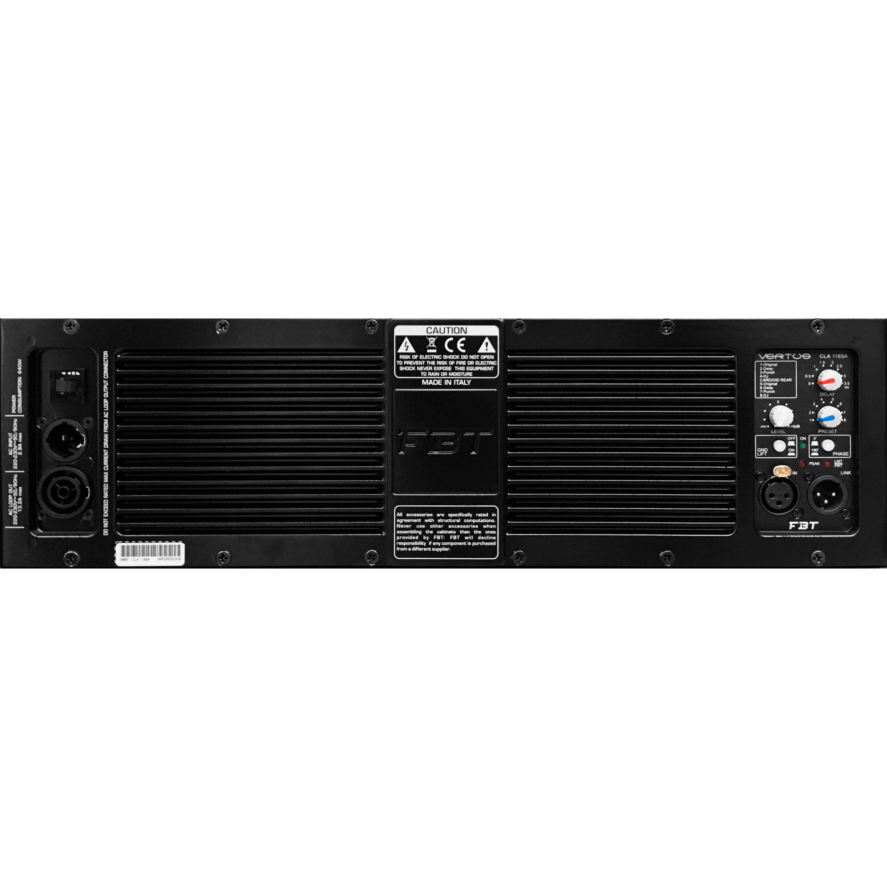 FBT Pack Vertus CLA 118SA + Cover - Line array SonoVente.com