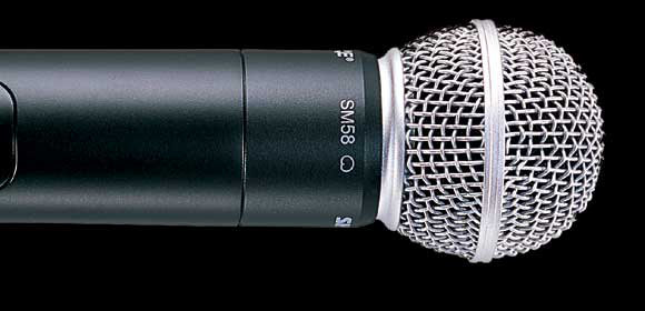 Shure SLX 2 SM 58 fréq P4 - Micro HF chant SonoVente.com