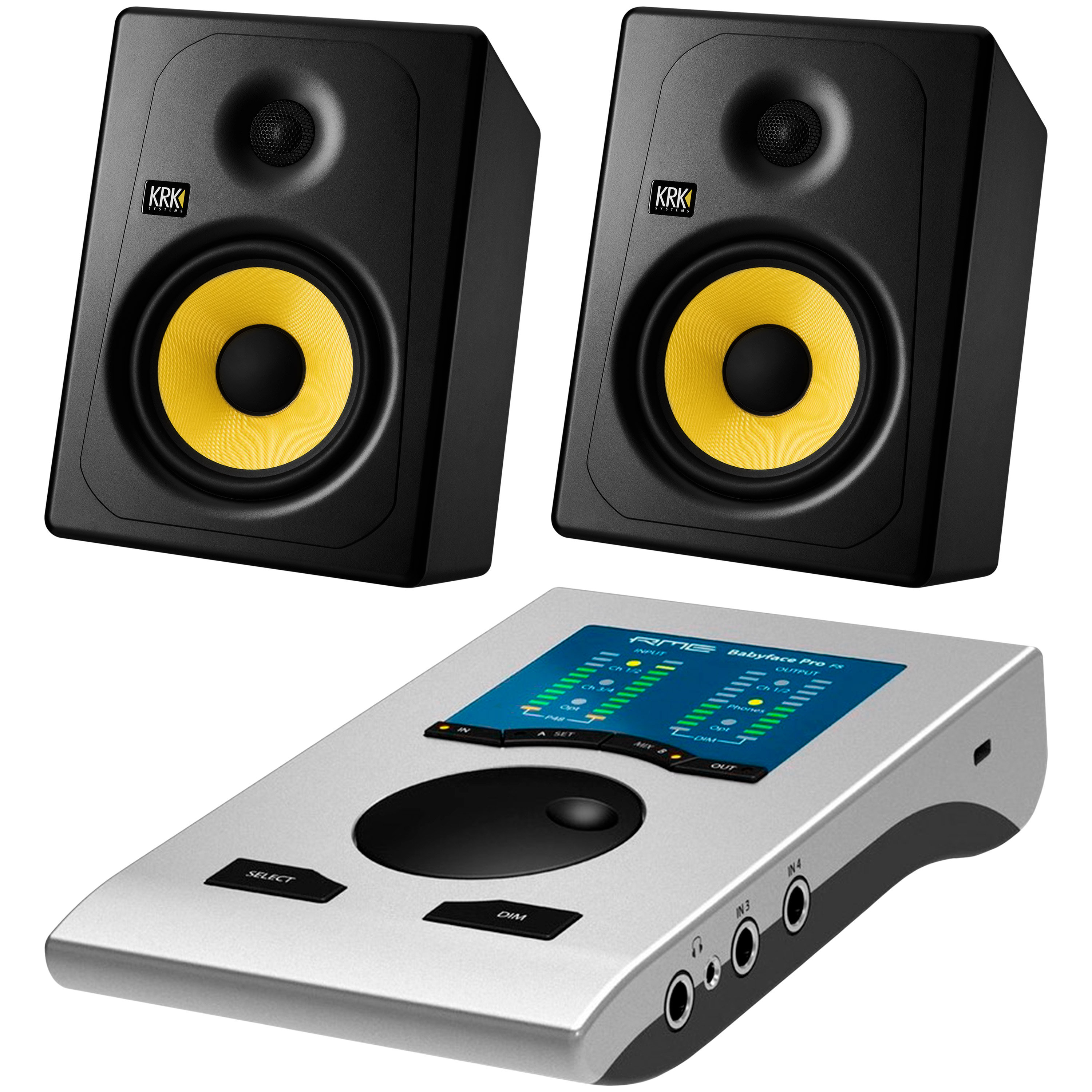 Rme Pack Babyface Pro FS + Enceinte Kreate 8 (la paire) - Carte son ...