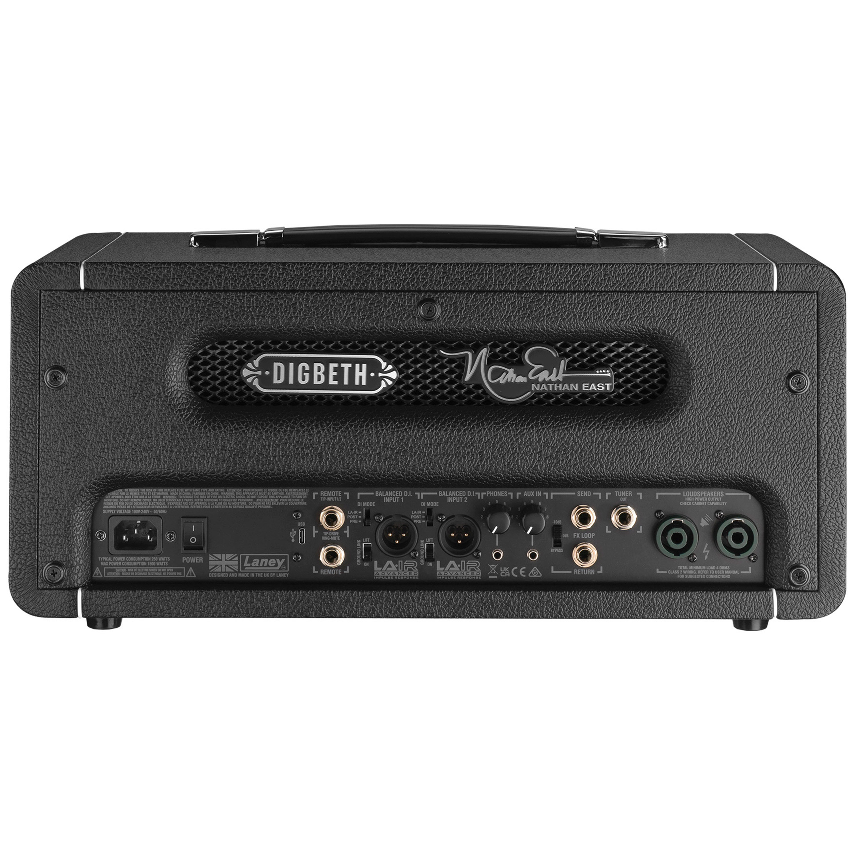 Laney Digbeth DB-EAST 2x500W Nathan East - Tête d'ampli basse SonoVente.com