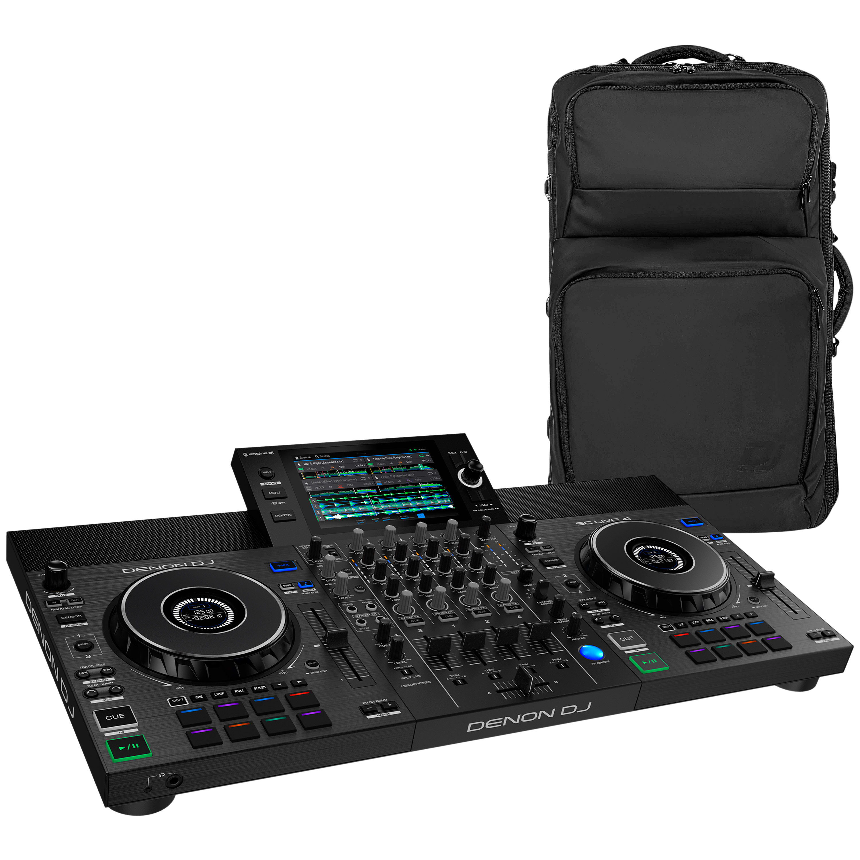 Denon DJ Pack SC Live 4 + Sac à dos K-Max Plus MK2 Large 4 Channels ...