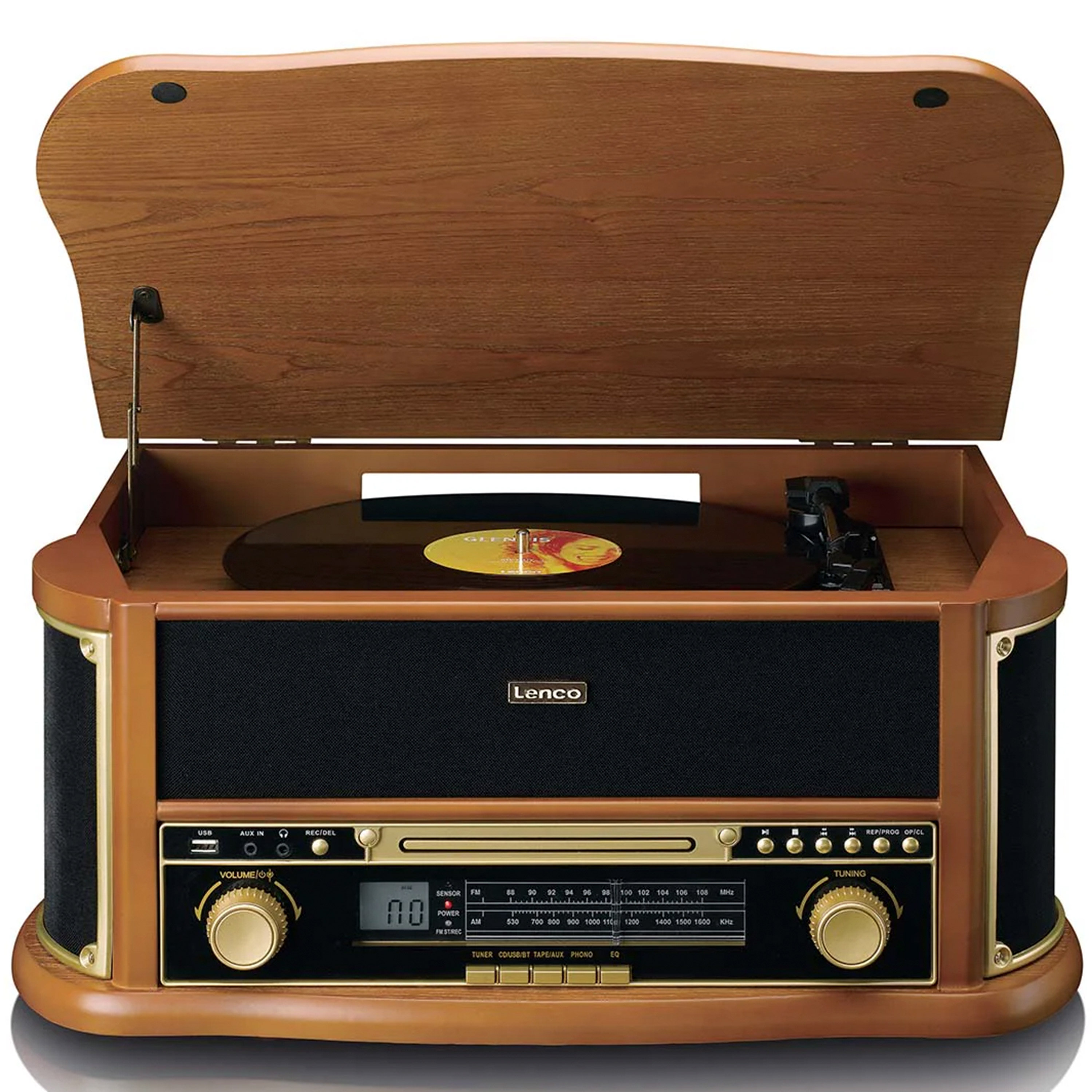 Lenco TCD-2551WD Classic Phono - Vinyl kettingen SonoVente.com - nl