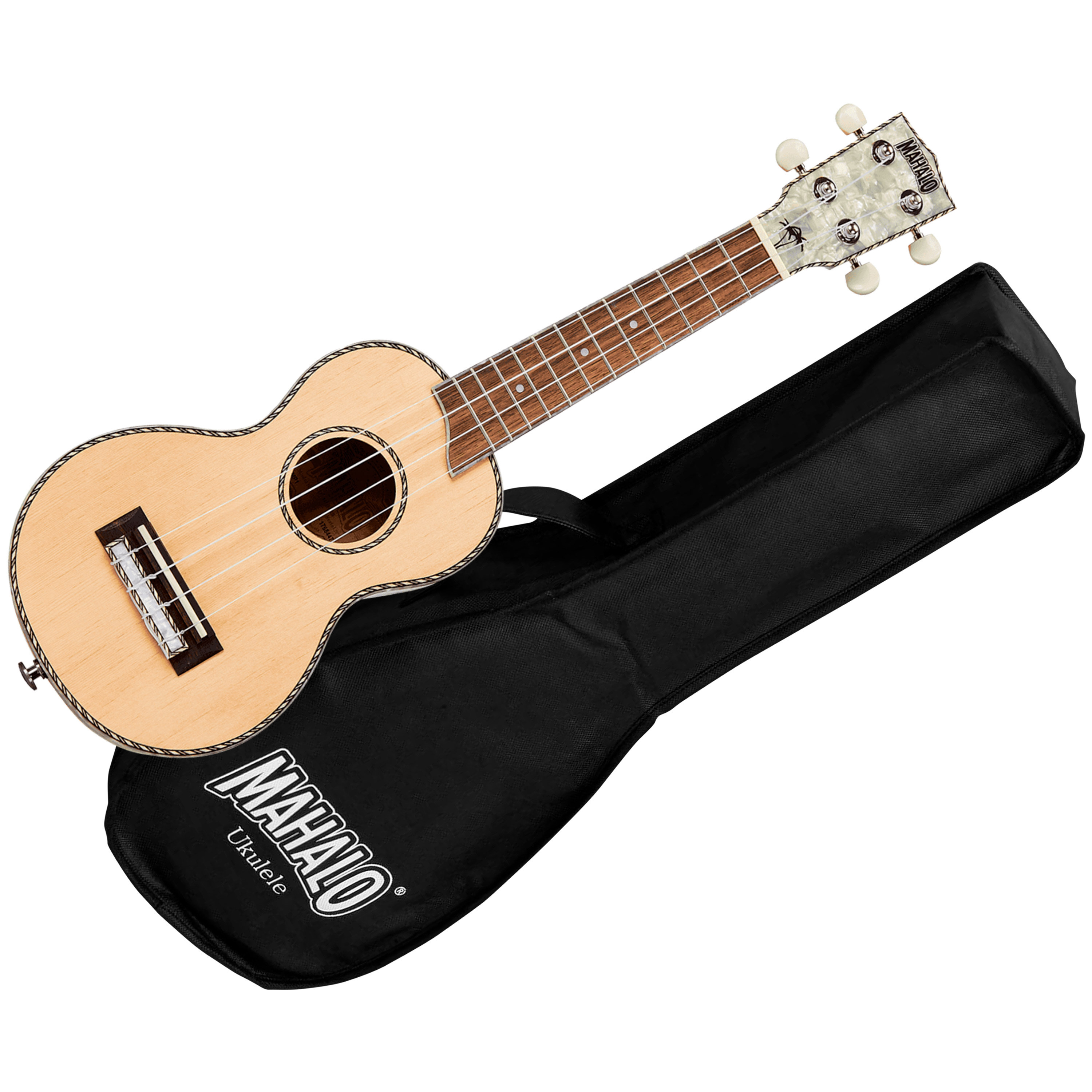 Mahalo MP1-MEQ2 Pearl Series Soprano Électro + Housse - Ukulélé ...