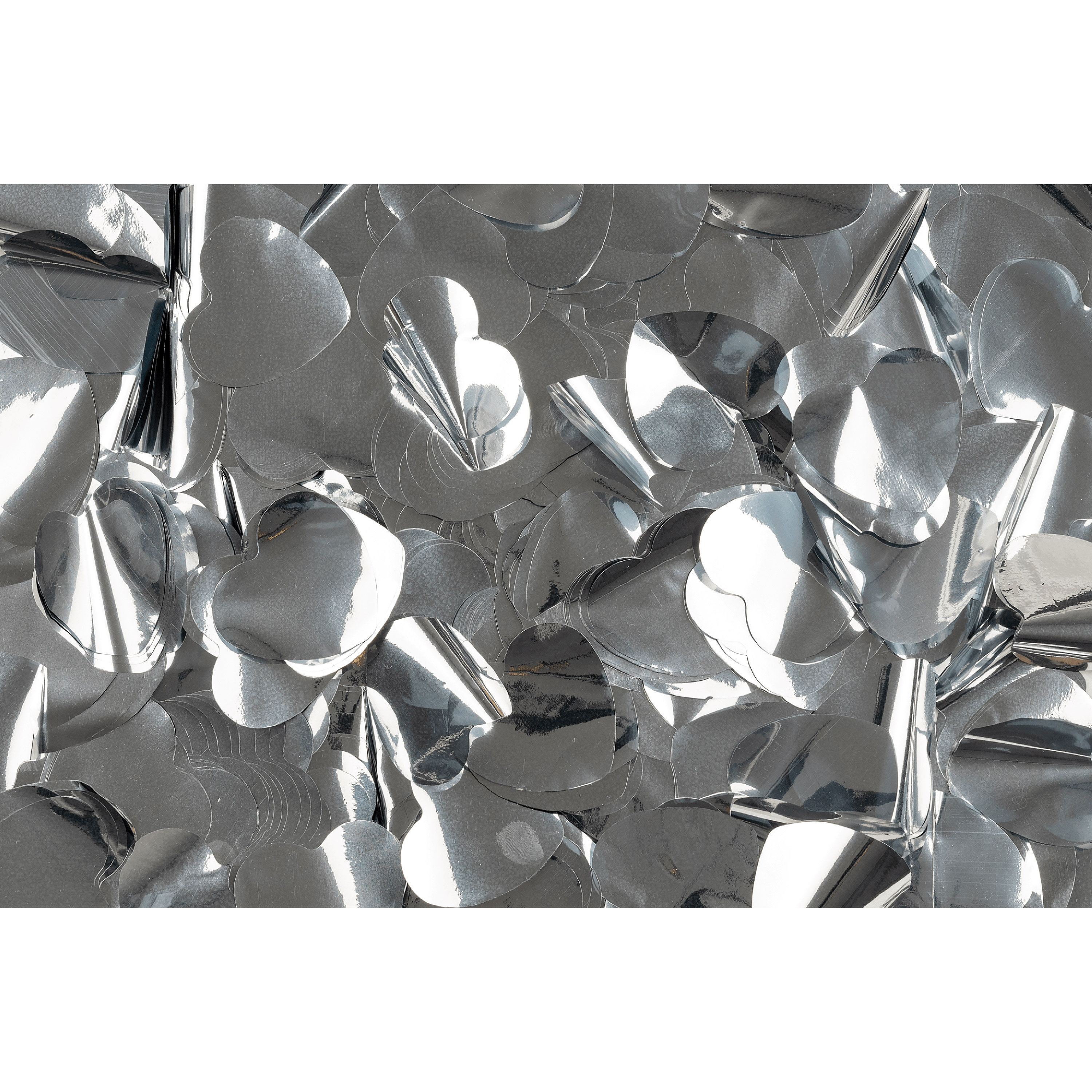 Showgear Metallic Confetti Hearts Silver - Machine à confettis ...